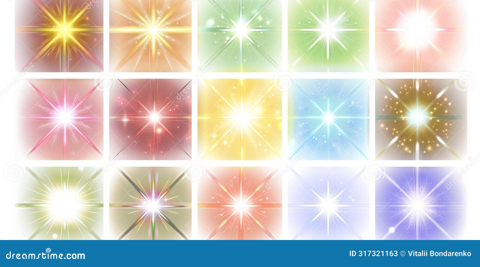 Shiny Stars and Sparkles Isolated on Transparent Background. Stock ...