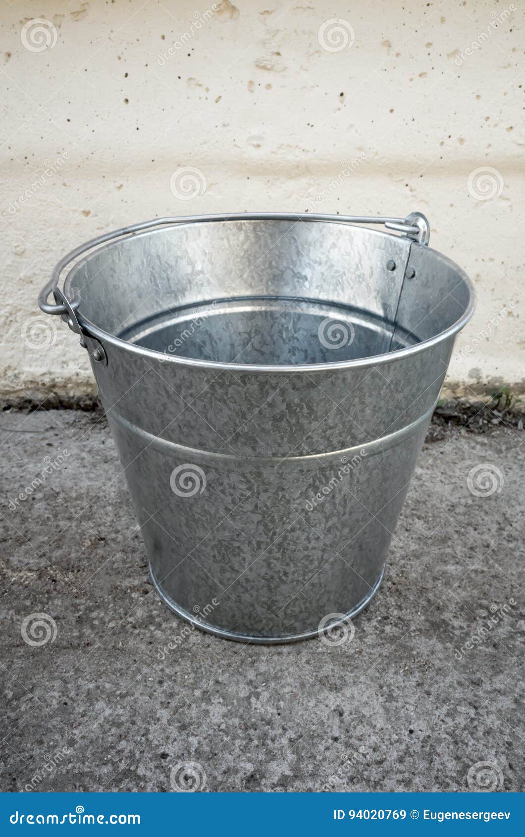 Shiny steel empty bucket stock image. Image of equipment - 94020769