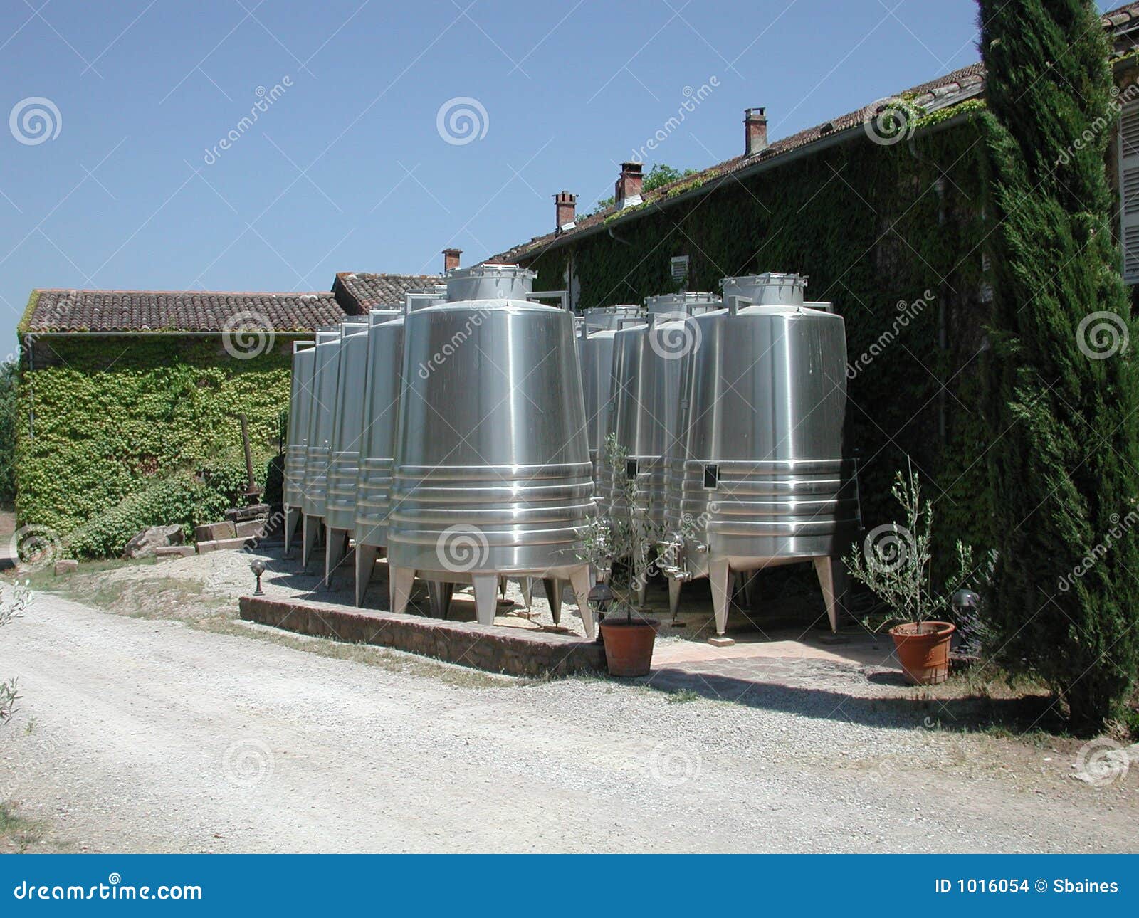 Shiny steel storage tanks stock photo. Image of receptacle - 1016054