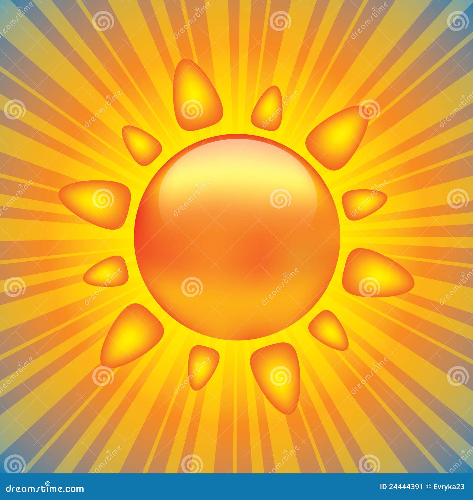 Shiny sun design element stock vector. Illustration of design - 24444391