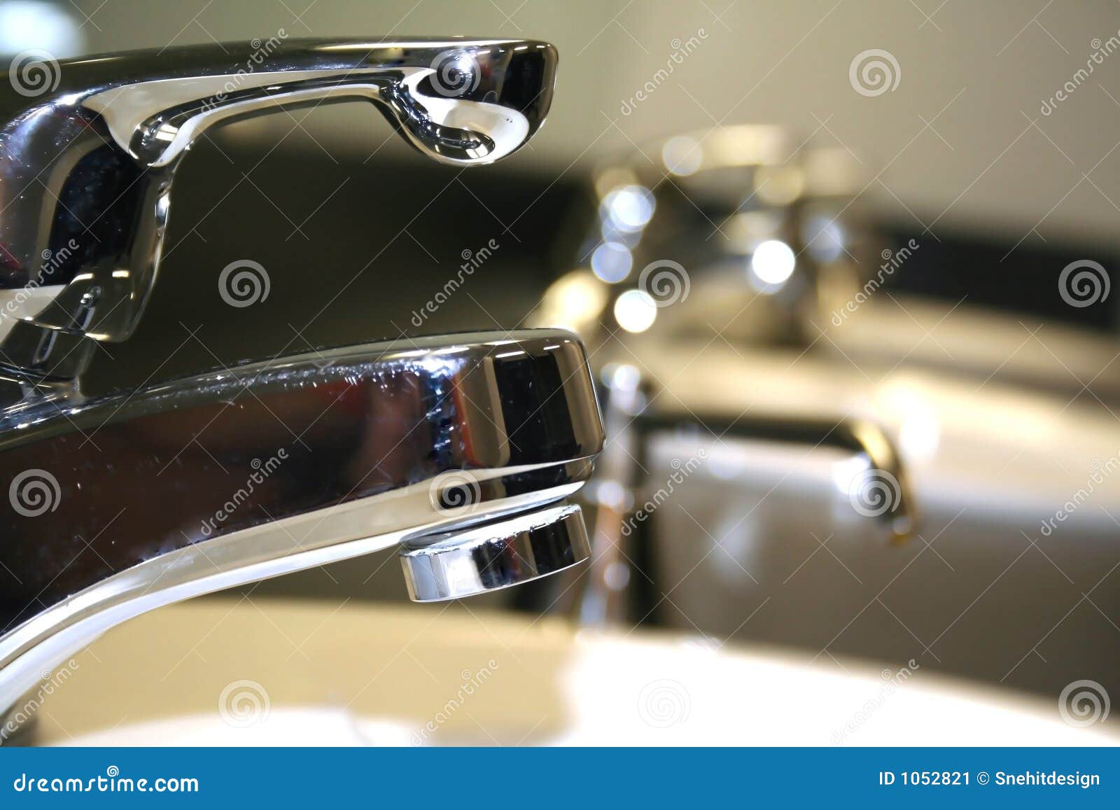 Shiny tap stock image. Image of mirror, washing, water - 1052821