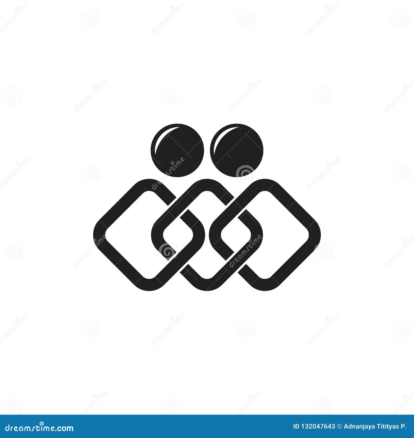 Human Square Logo Vector Illustration | CartoonDealer.com #20903040