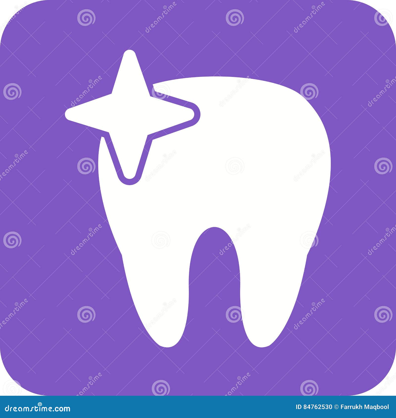Shiny Tooth stock vector. Illustration of teeth, shine - 84762530