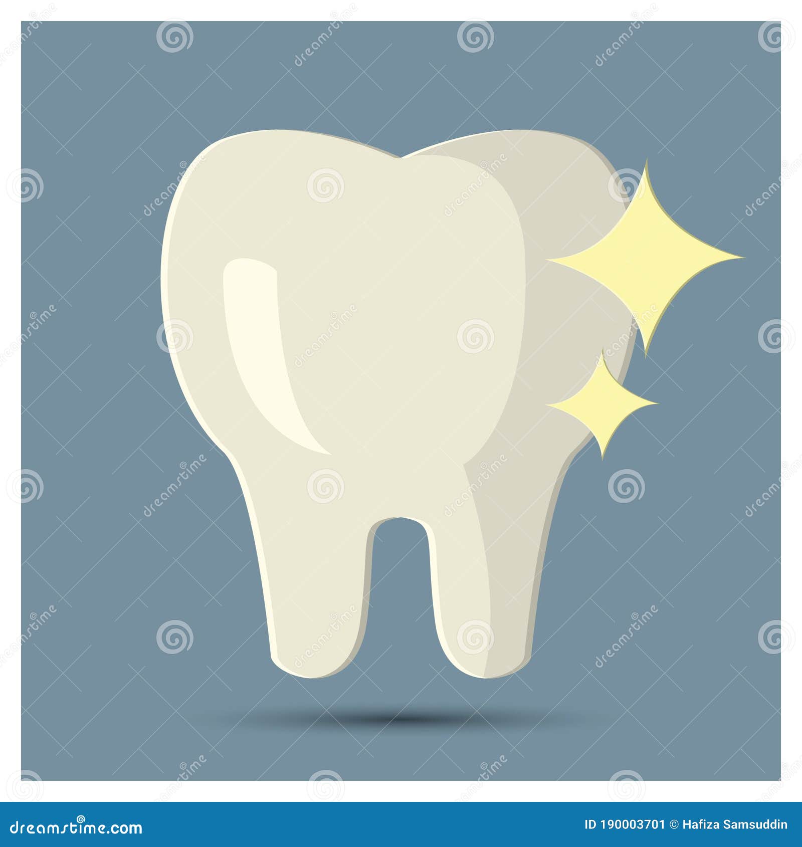 Shiny Tooth. Vector Illustration Decorative Design Stock Vector ...