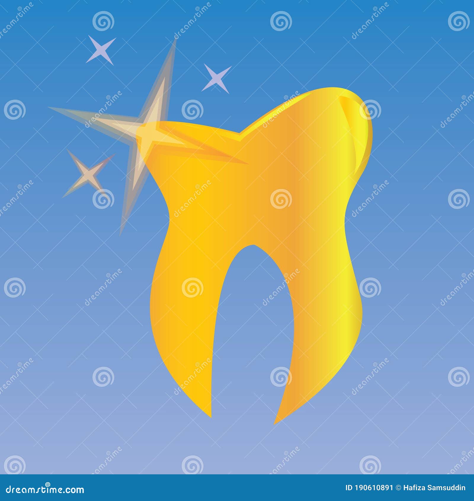 Shiny Tooth. Vector Illustration Decorative Design Stock Vector ...
