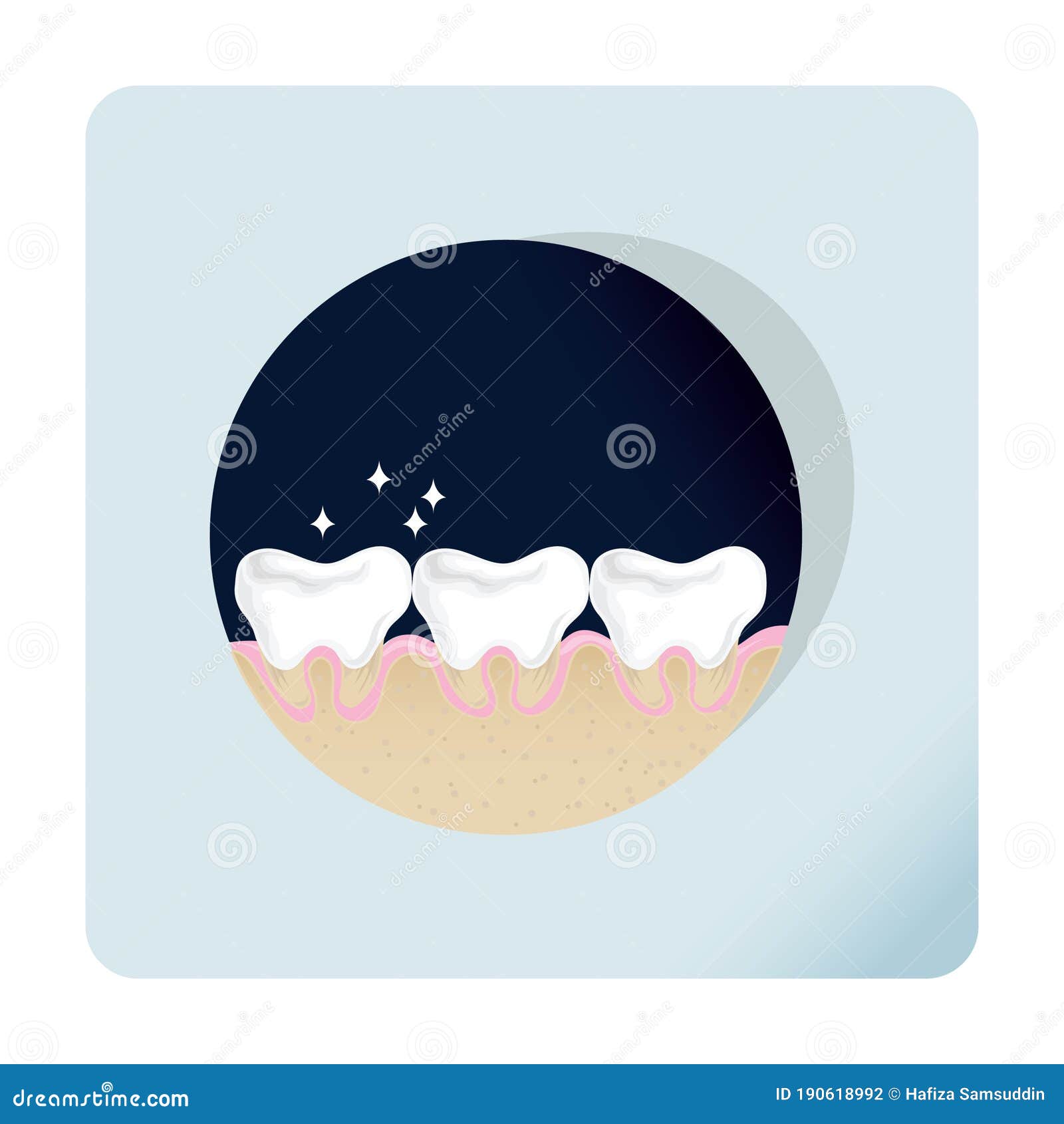 Shiny Tooth. Vector Illustration Decorative Design Stock Vector ...