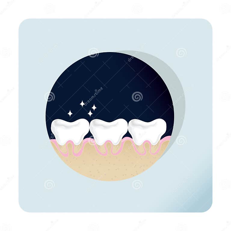 Shiny Tooth. Vector Illustration Decorative Design Stock Vector ...