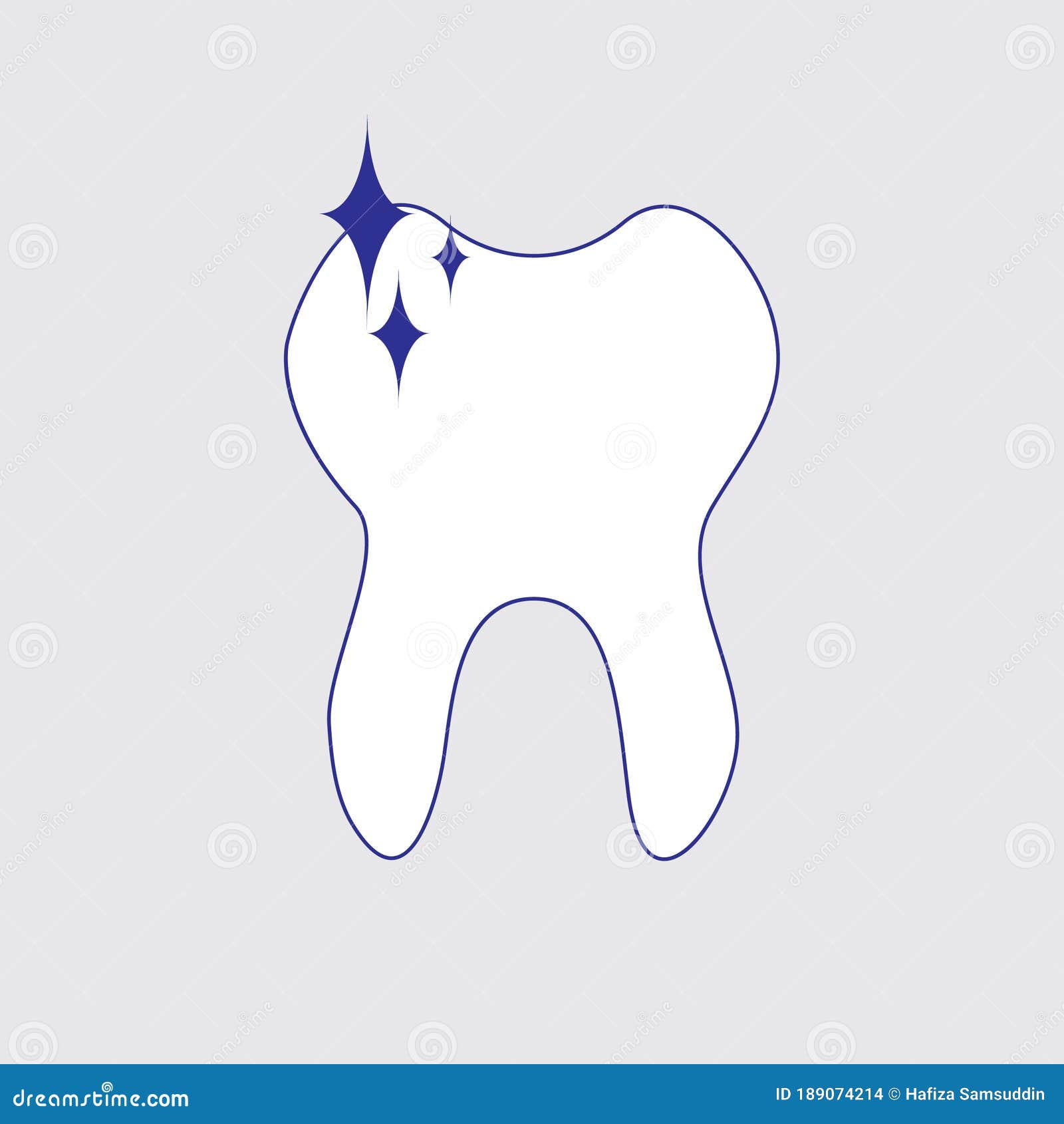 Shiny Tooth. Vector Illustration Decorative Design Stock Vector ...