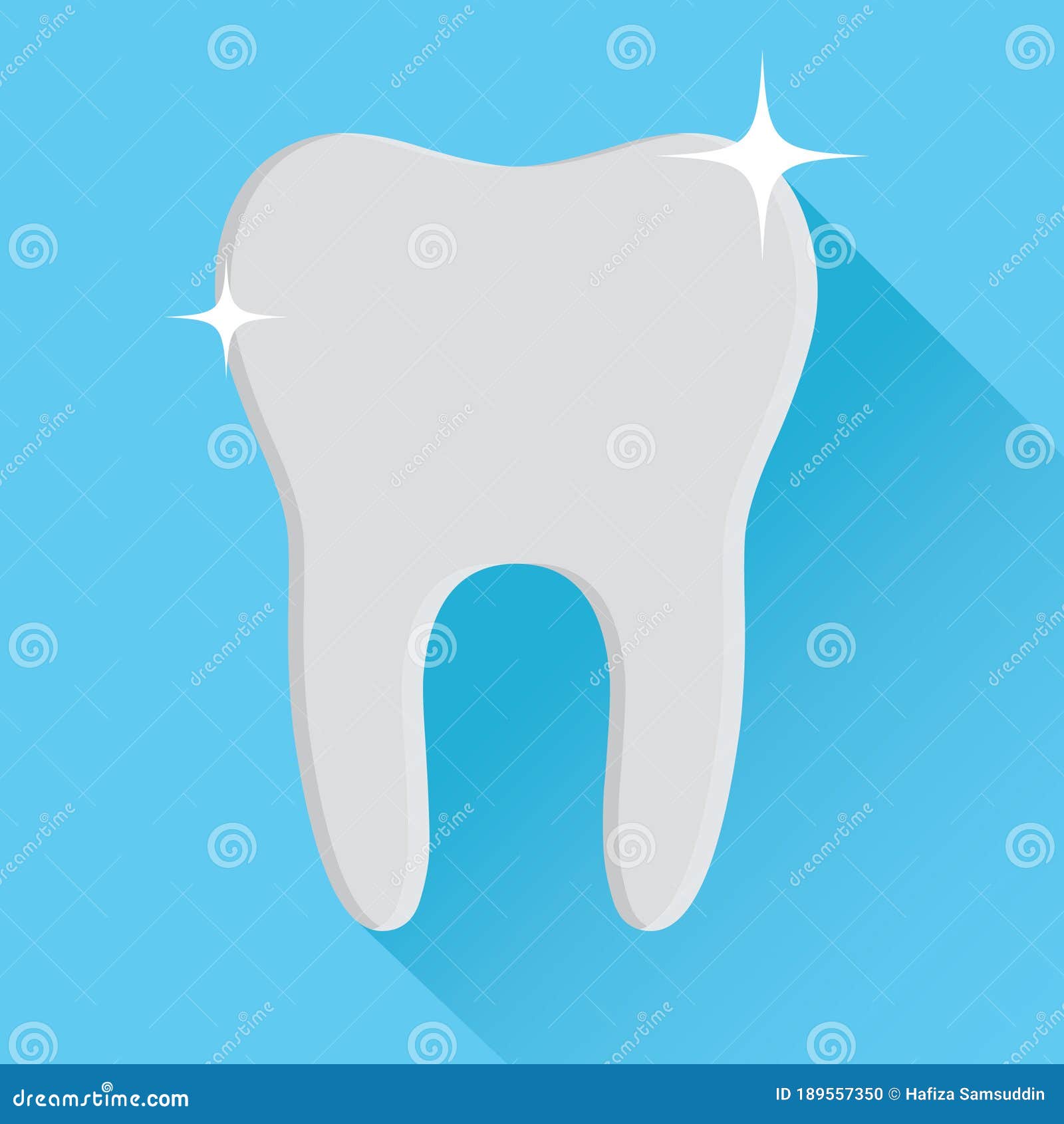 Shiny Tooth. Vector Illustration Decorative Design Stock Vector ...