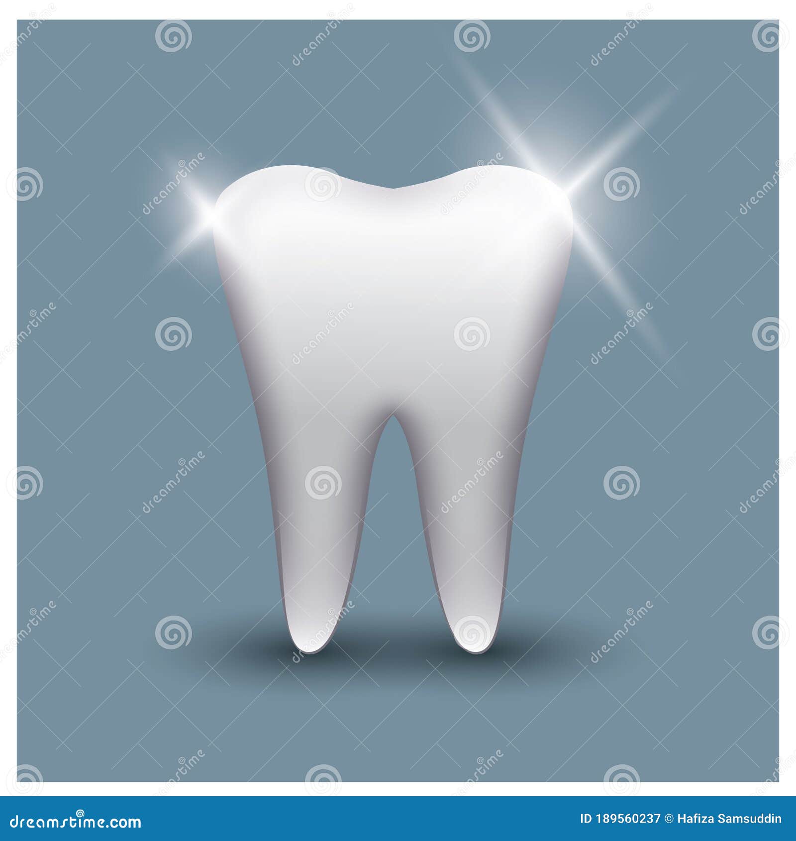 Shiny Tooth. Vector Illustration Decorative Design Stock Vector ...
