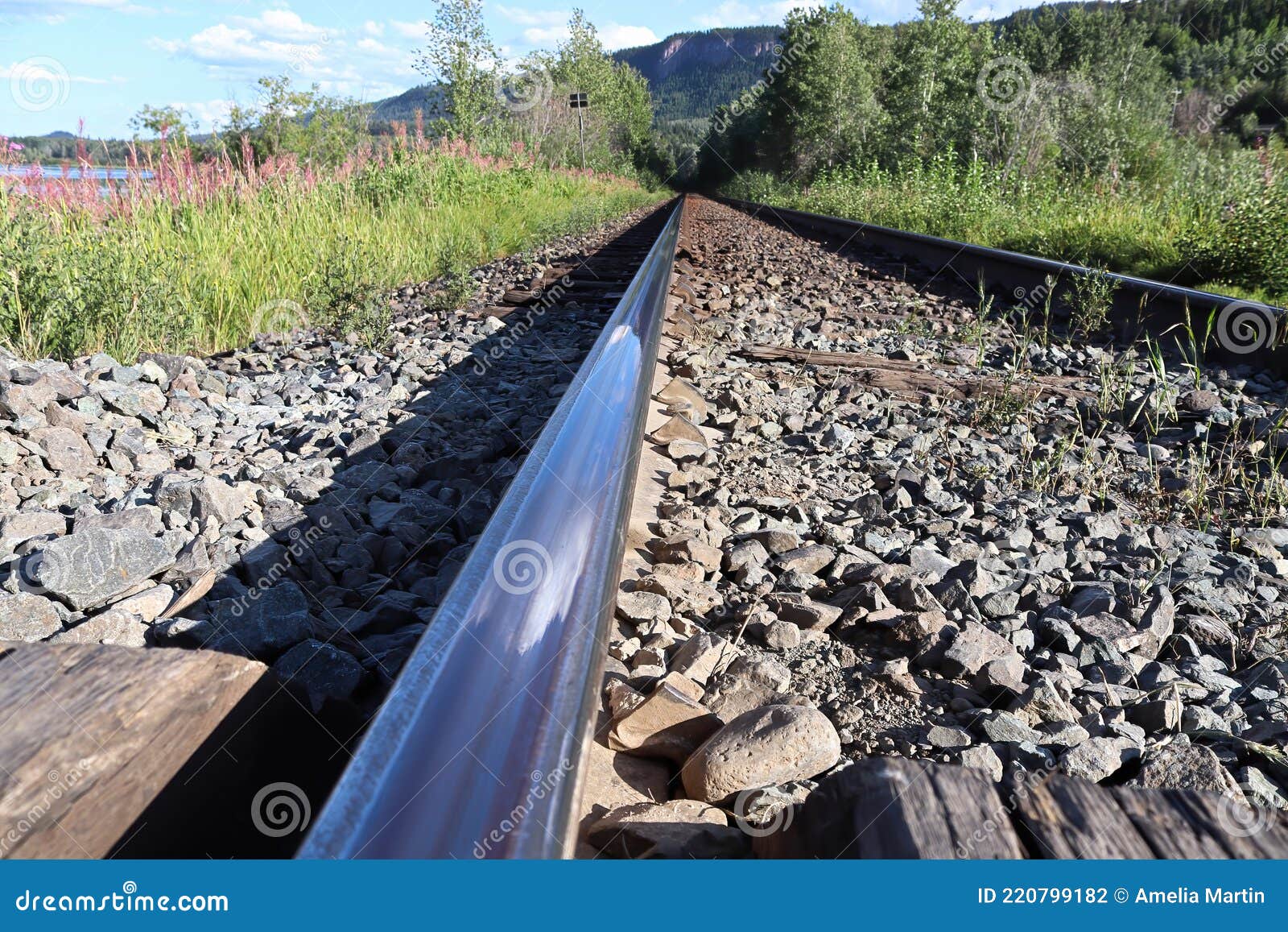 View Of Rail Tracks And Platforms. Royalty-Free Stock Photo ...