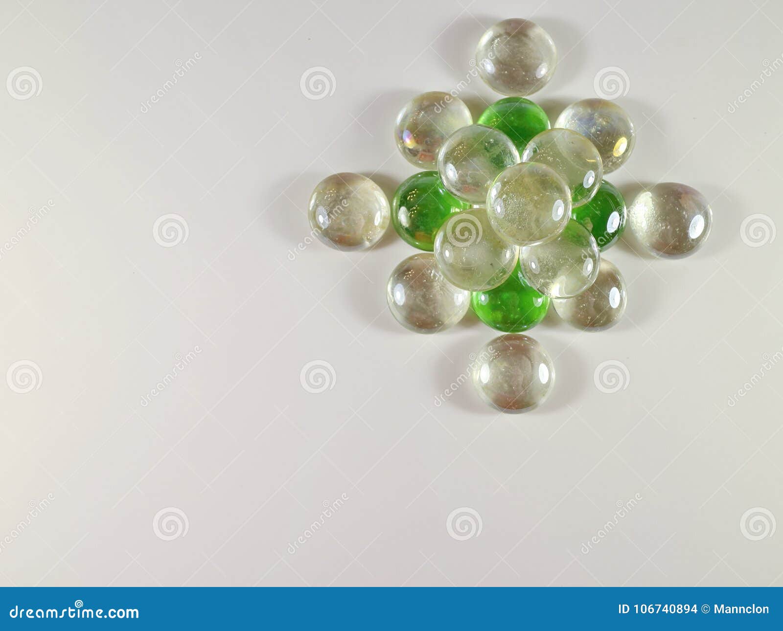 Shiny, Transparent and Green Decorative Pebbles Stock Photo - Image of ...