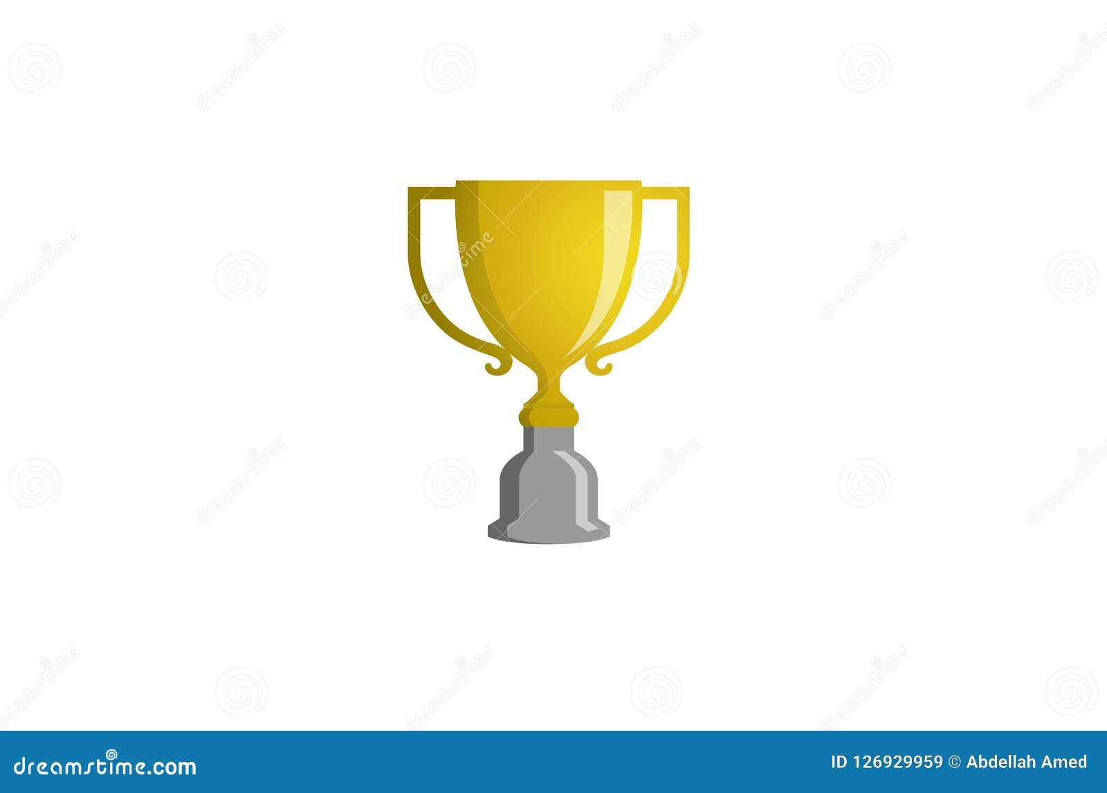 Shiny Trophy Award Medal Vector Illustration | CartoonDealer.com #2743250
