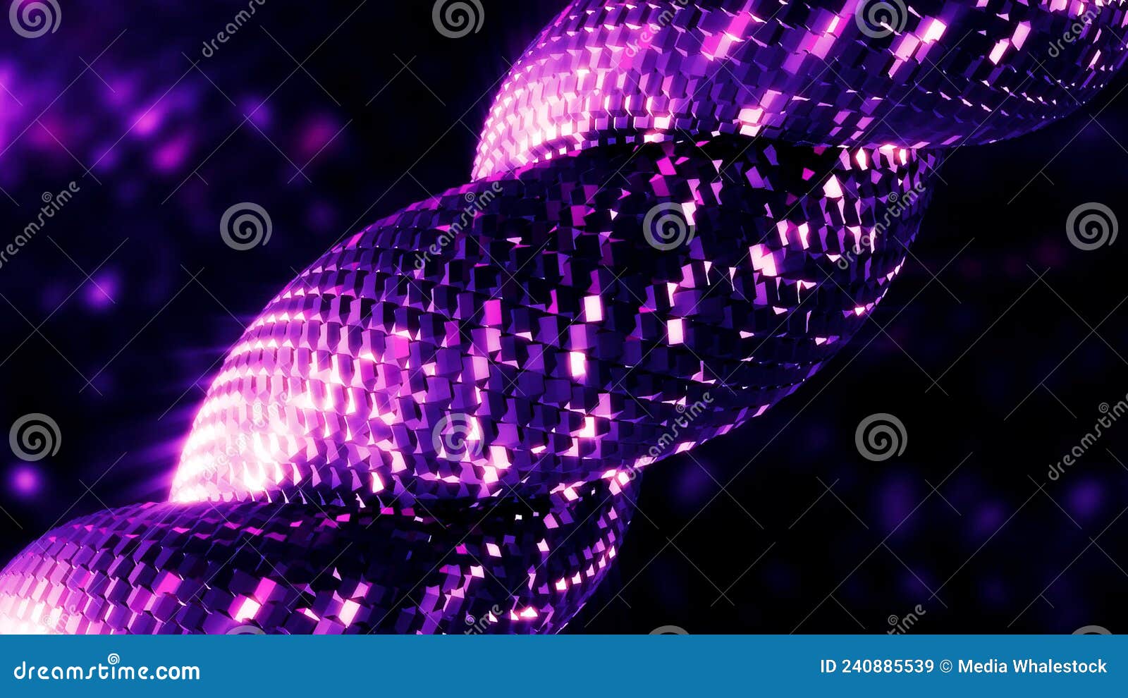 Shiny twisted loop. Motion stock illustration. Illustration of pattern ...