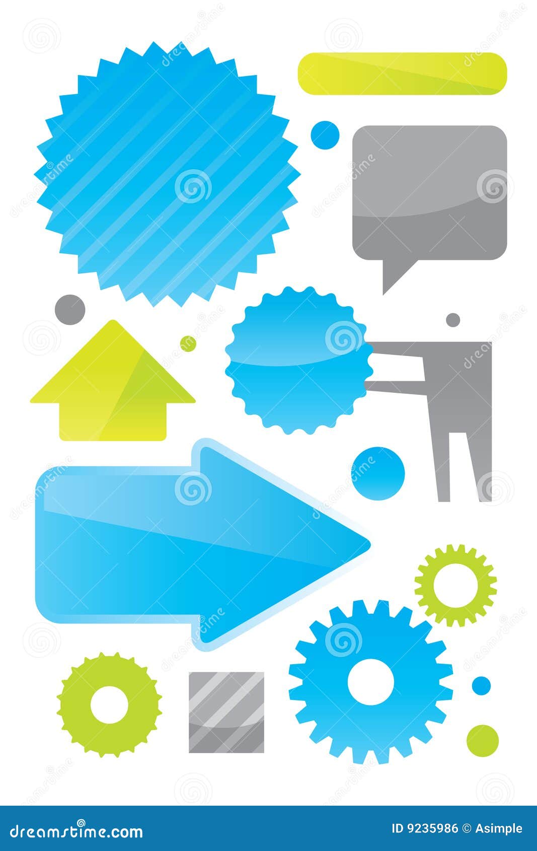 Shiny Vector Design Elements Stock Vector - Illustration of modern ...