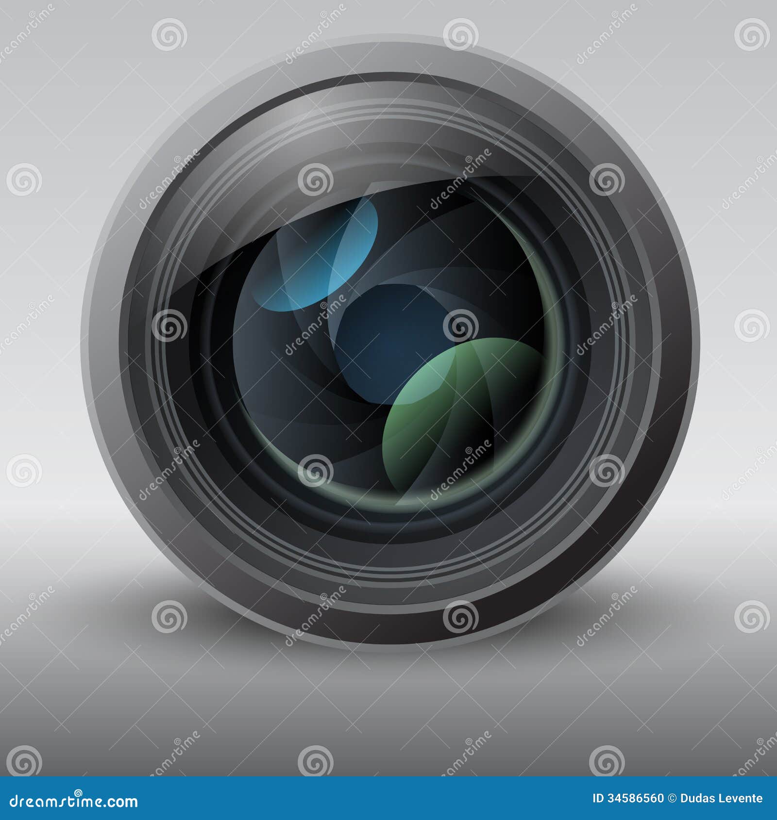 Shiny Vector Lens stock vector. Illustration of reflection - 34586560