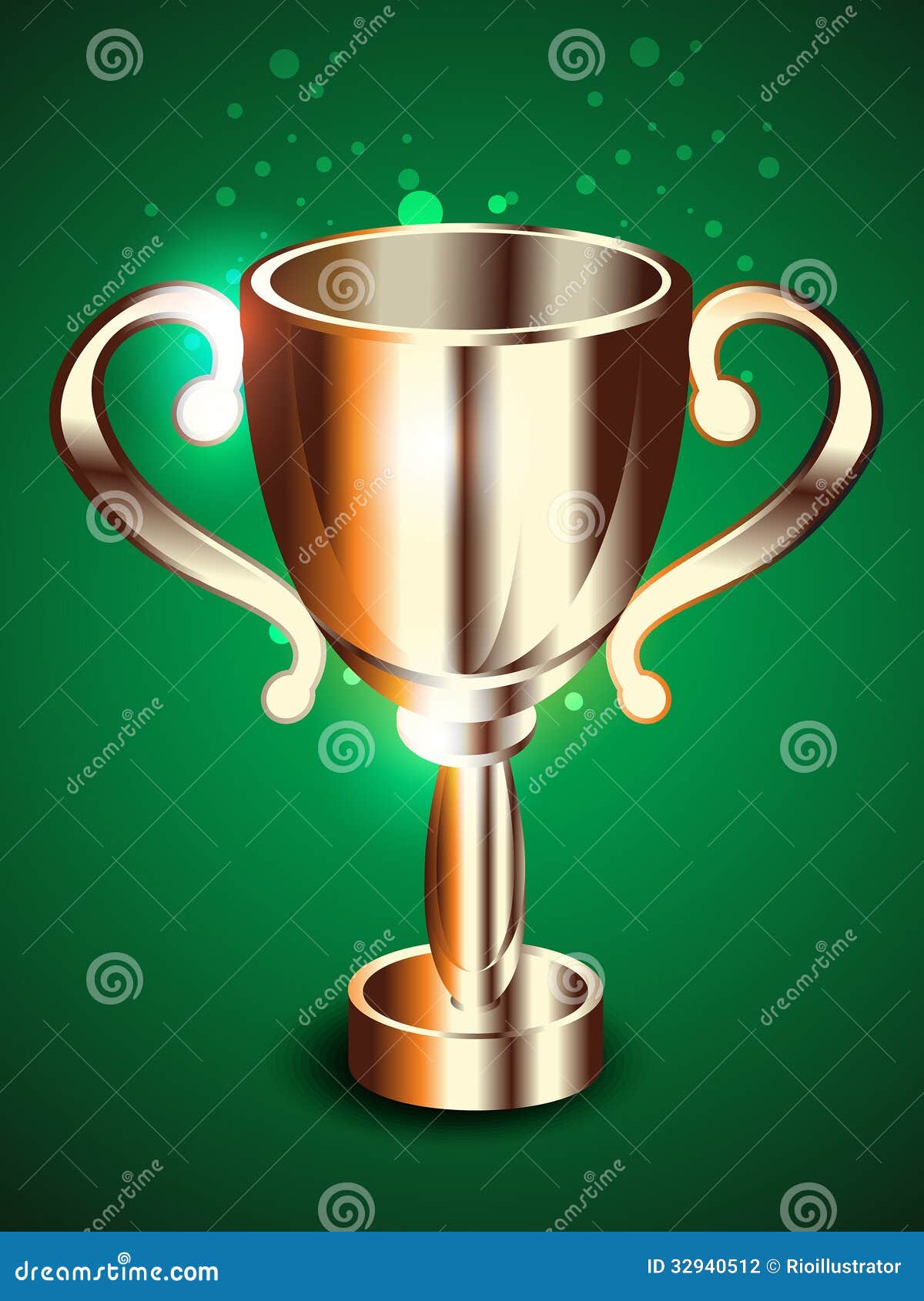 Shiny Vector Tropy stock vector. Illustration of reflection - 32940512