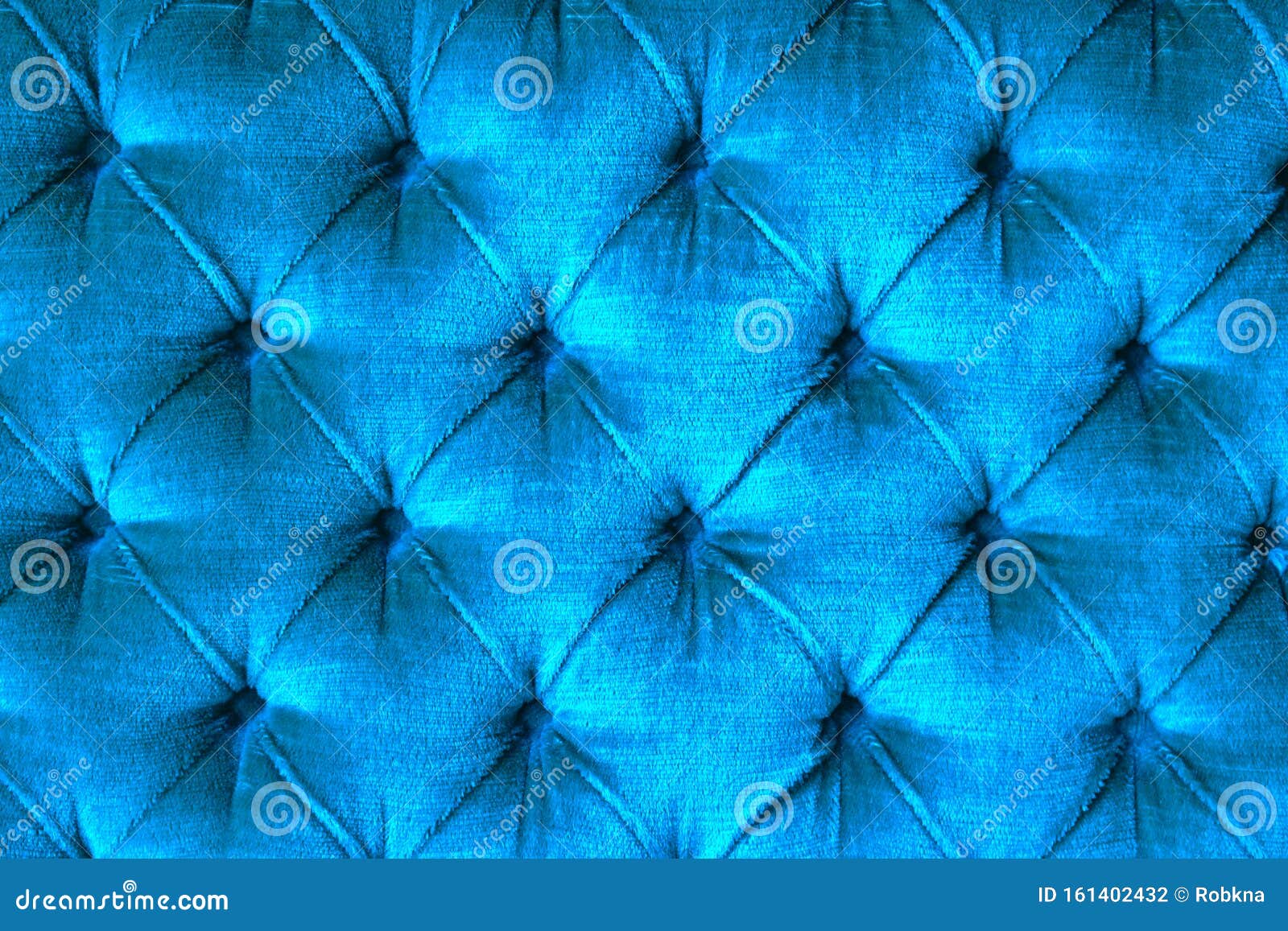 Shiny Velvet Blue Sofa Texture with Buttons Stock Photo - Image of ...