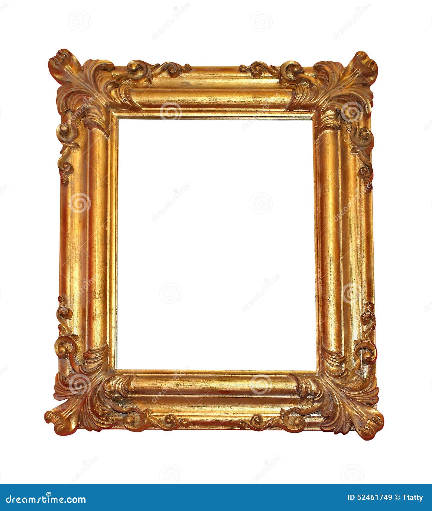 Shiny vintage frame stock image. Image of ornate, vintage - 52461749