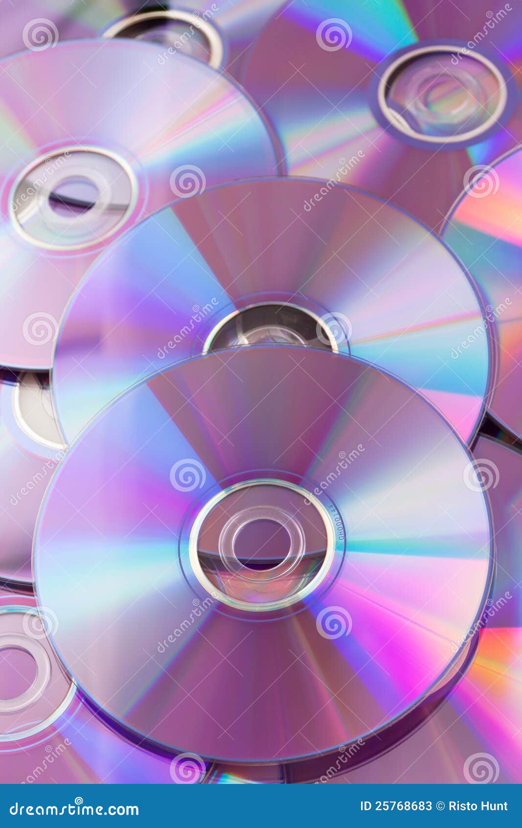 Shiny violet CDs DVDs stock image. Image of file, blueray - 25768683