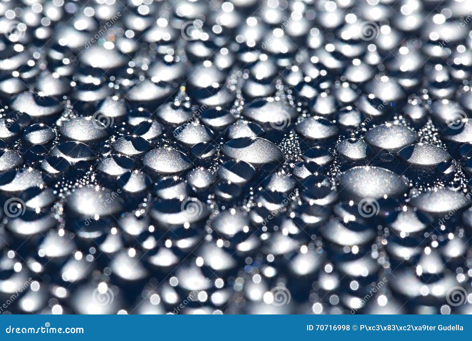 Shiny Water Droplets stock photo. Image of close, decoration - 70716998