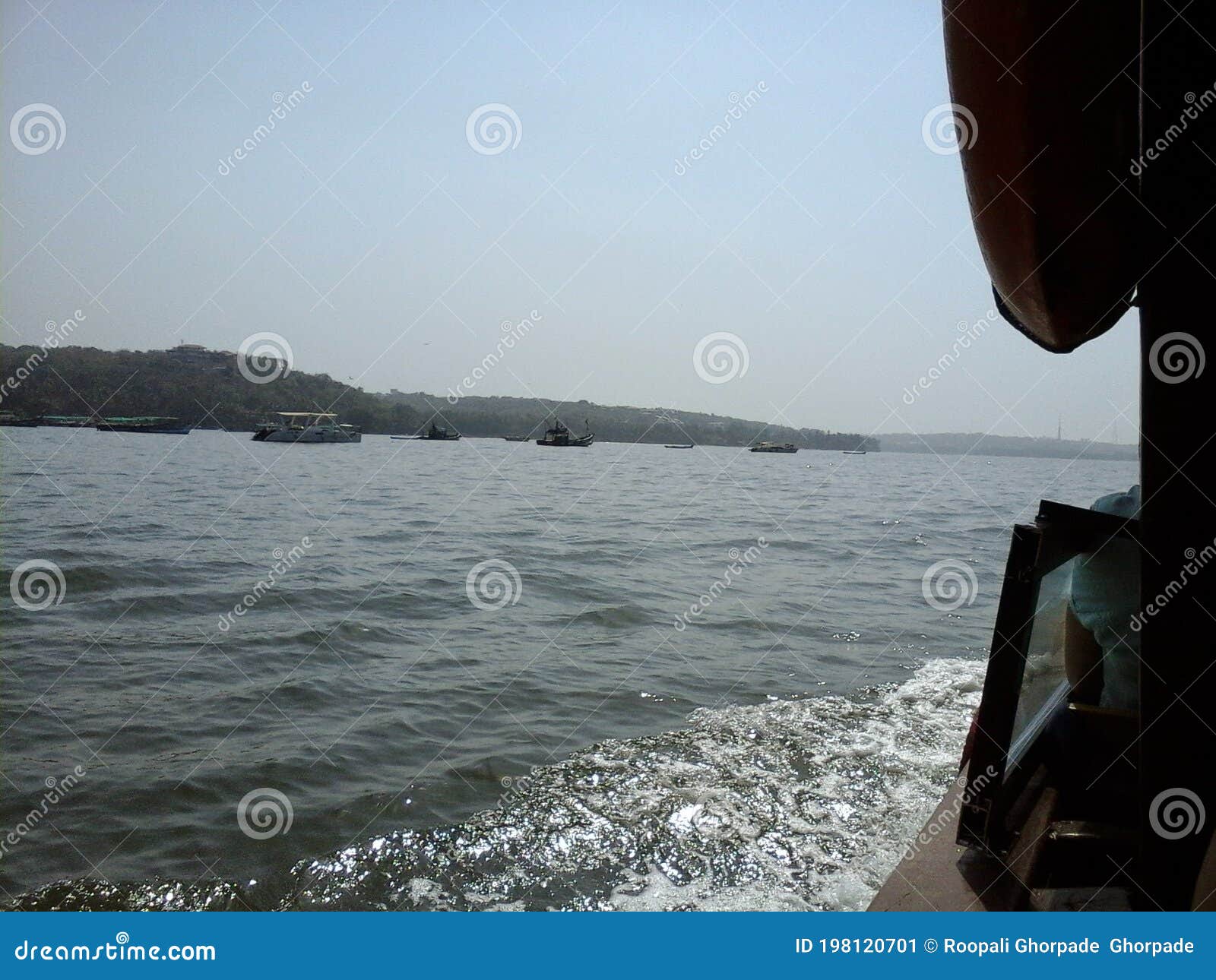 Shiny Water Waves are Taken in the Boat at Goa Editorial Photo - Image ...