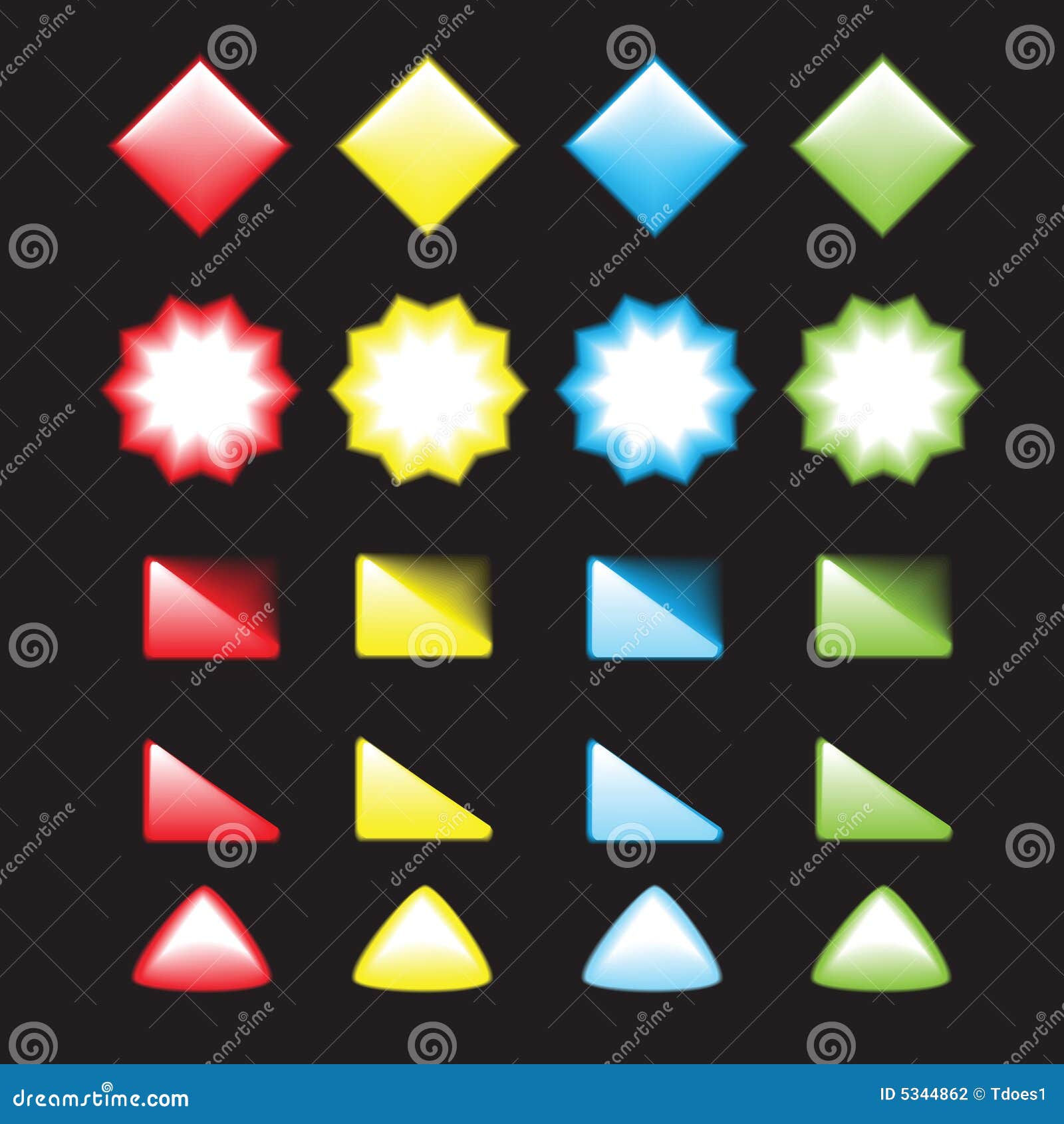 Shiny web buttons 2 stock vector. Illustration of vector - 5344862