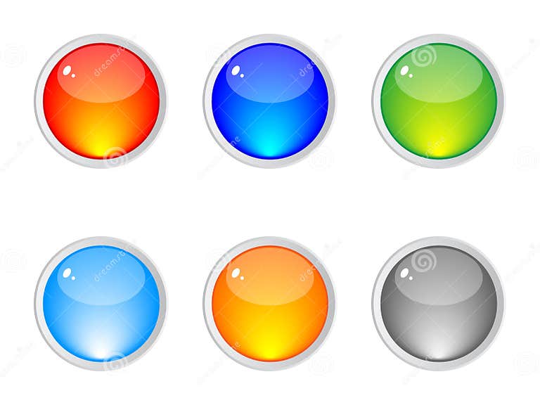 Shiny web buttons stock vector. Illustration of marble - 9244942