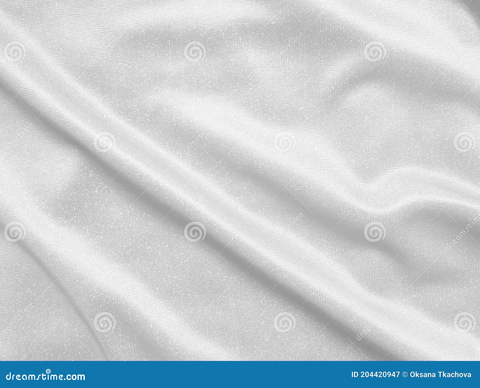 Shiny White Crumpled Fabric. Elegant Cloth Texture Background Stock ...