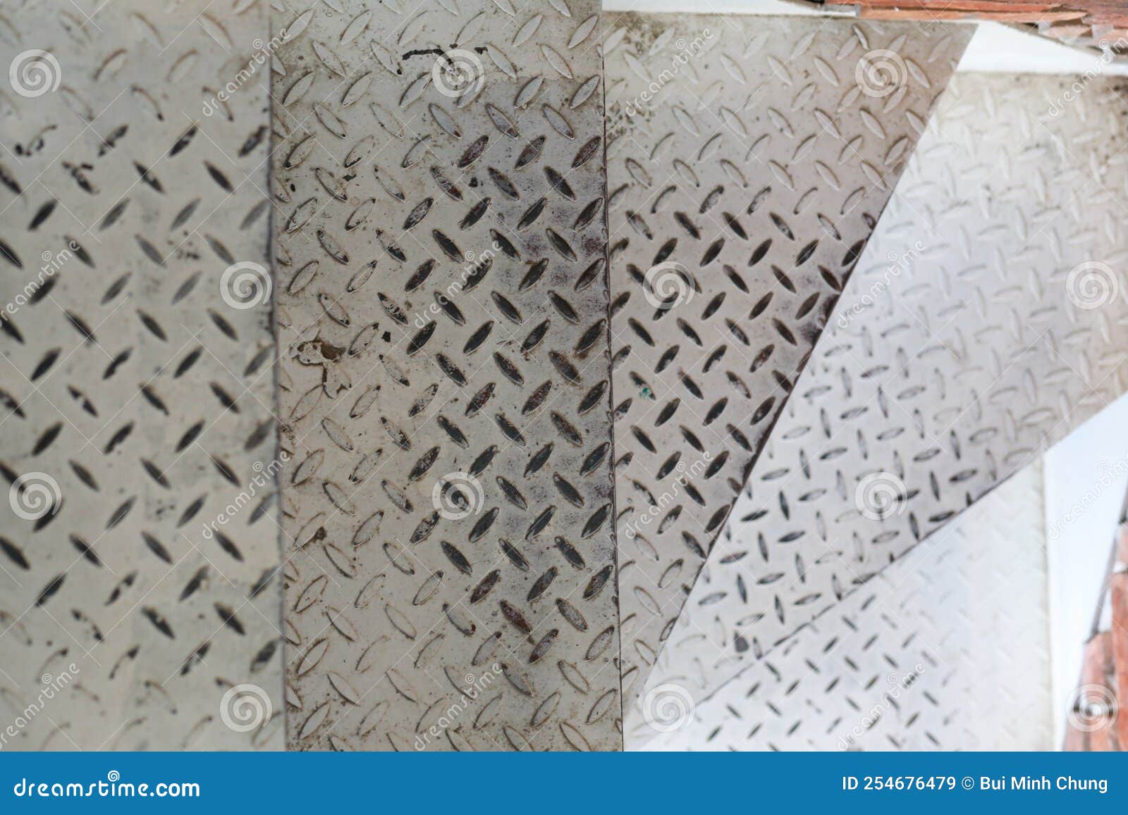 Shiny White Plate Metal Stairs Pattern Stock Image - Image of industry ...