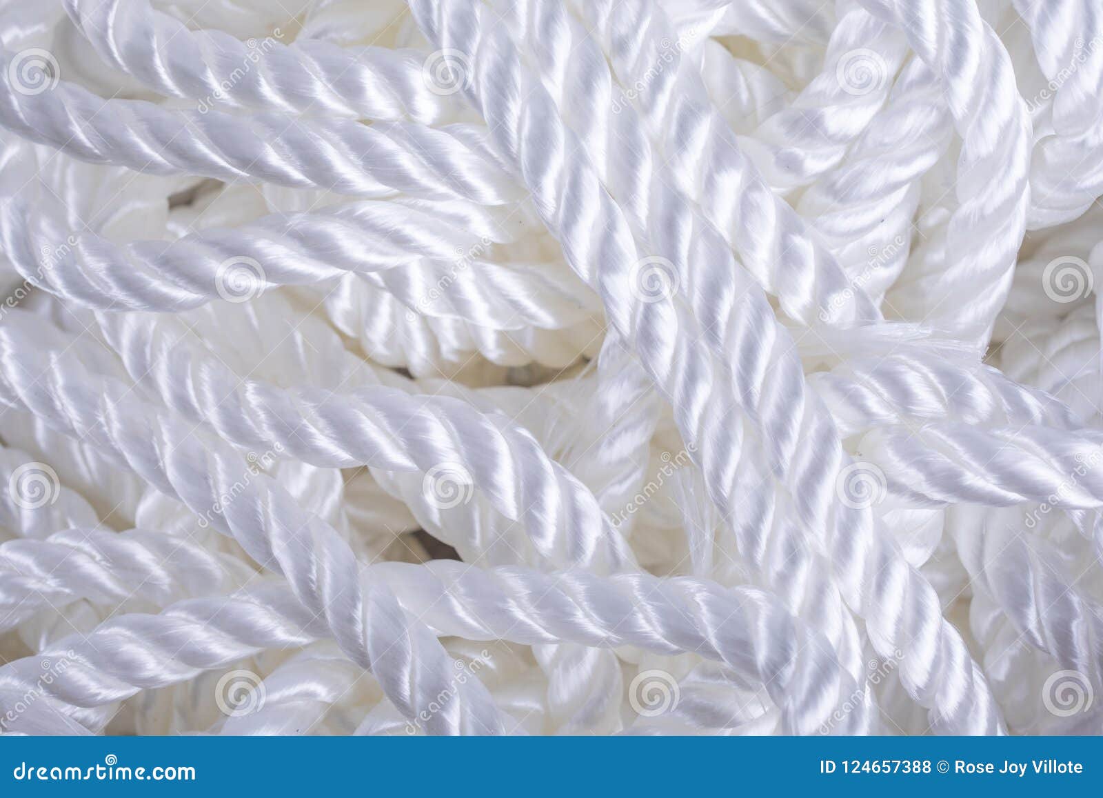 Shiny White Rope Background Stock Photo - Image of background ...