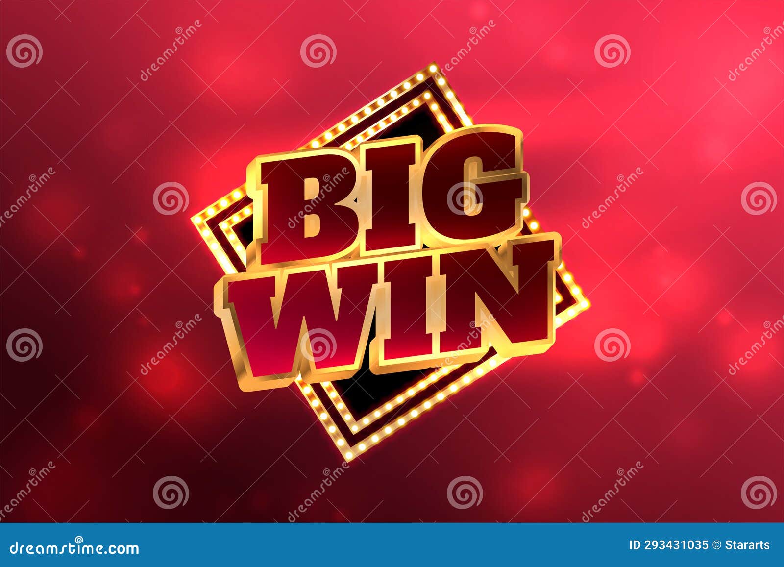 Shiny Win Big Bonus Reward and Gift Banner in 3d Style Stock Vector ...