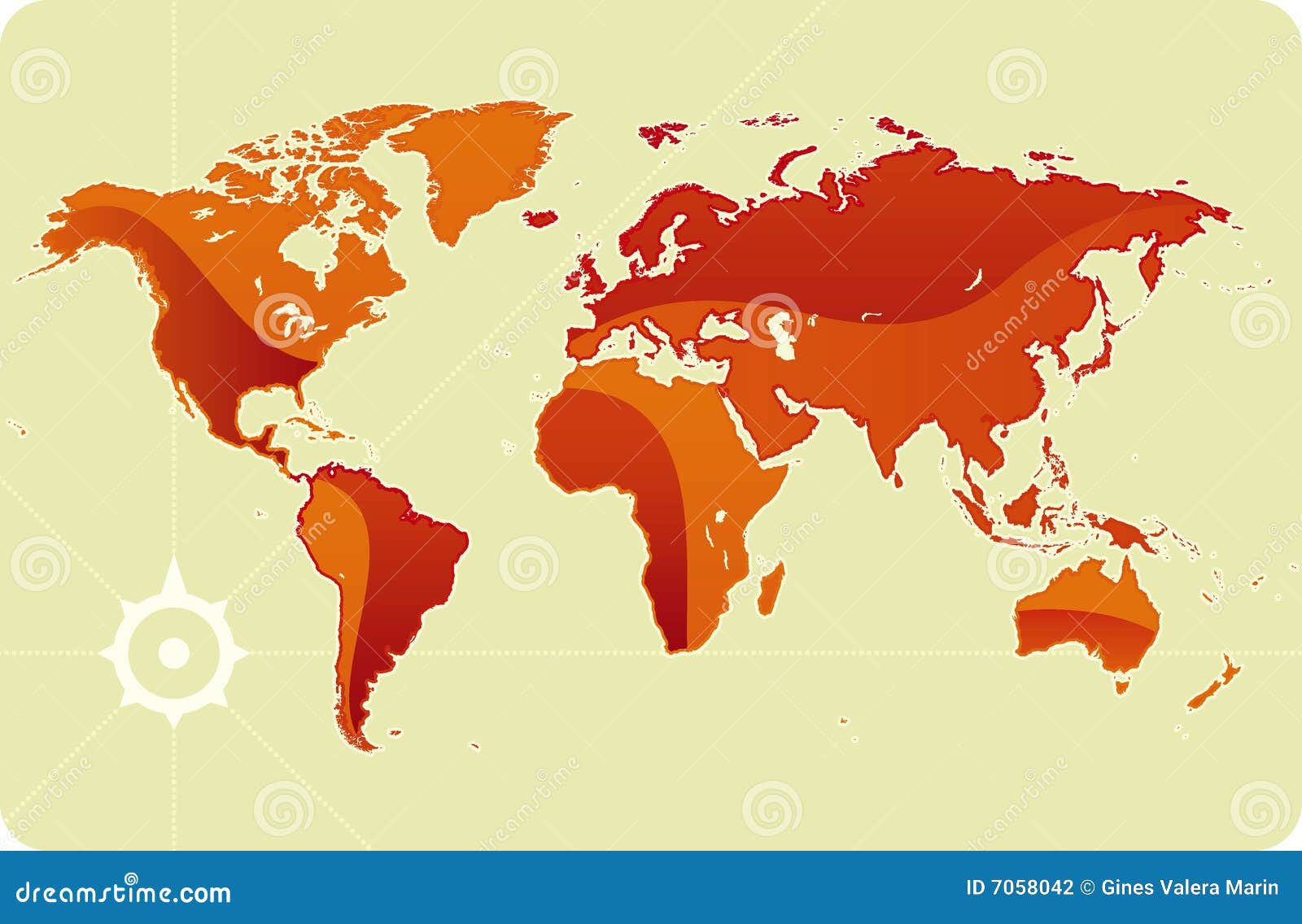 Shiny world map stock vector. Illustration of america - 7058042