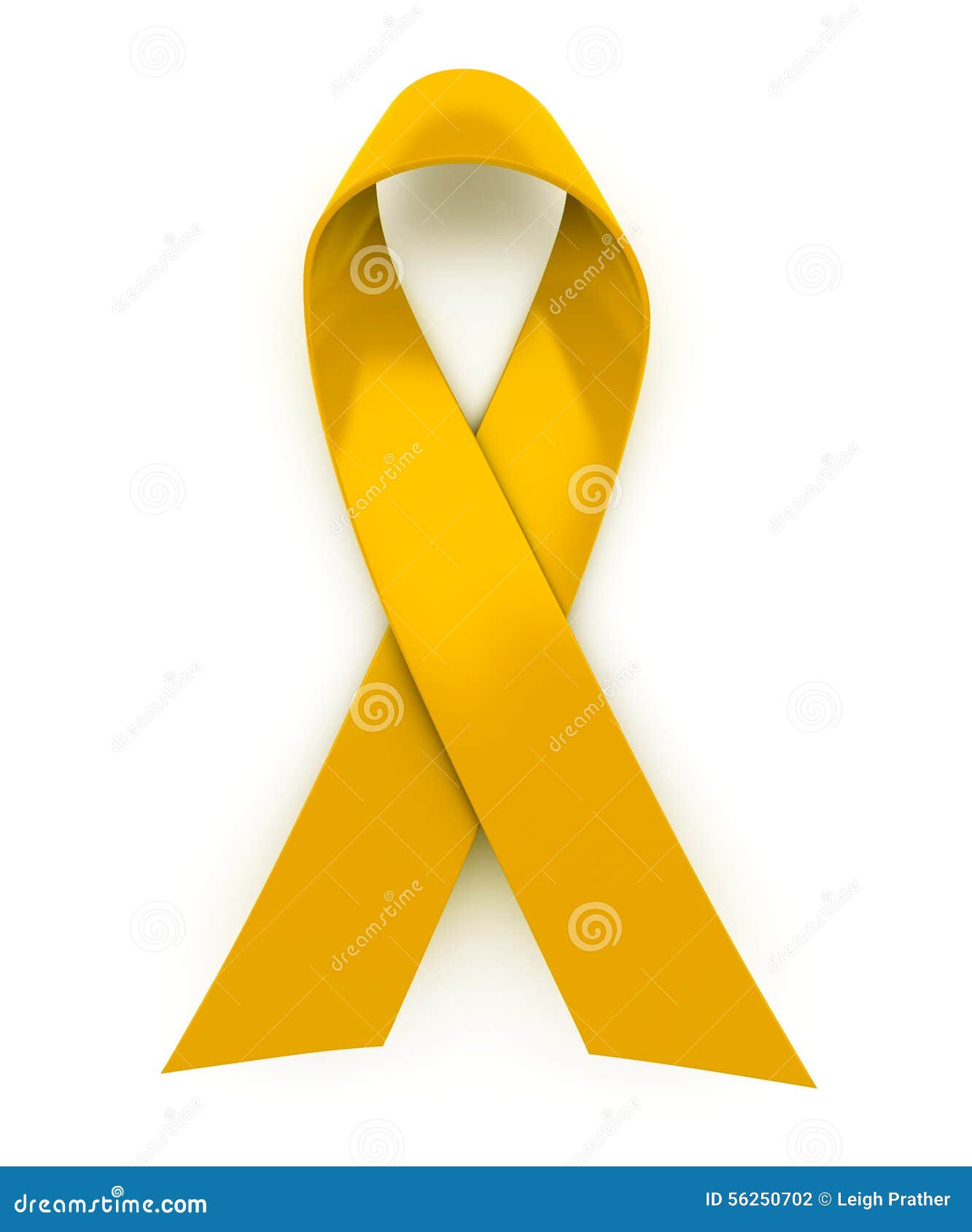 Shiny yellow ribbon stock illustration. Illustration of hope - 56250702
