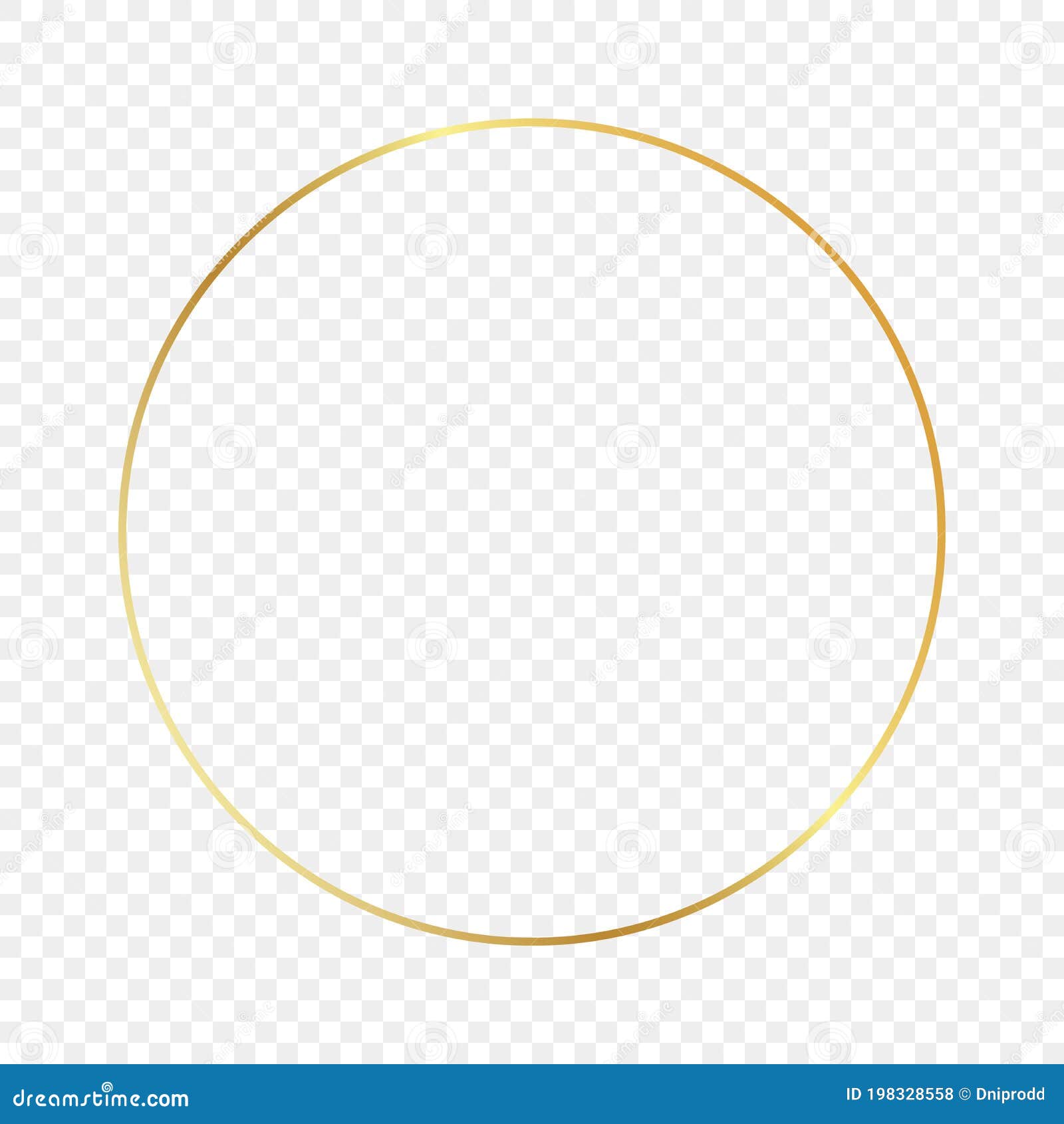 Gold glowing circle frame stock vector. Illustration of glow - 198328558