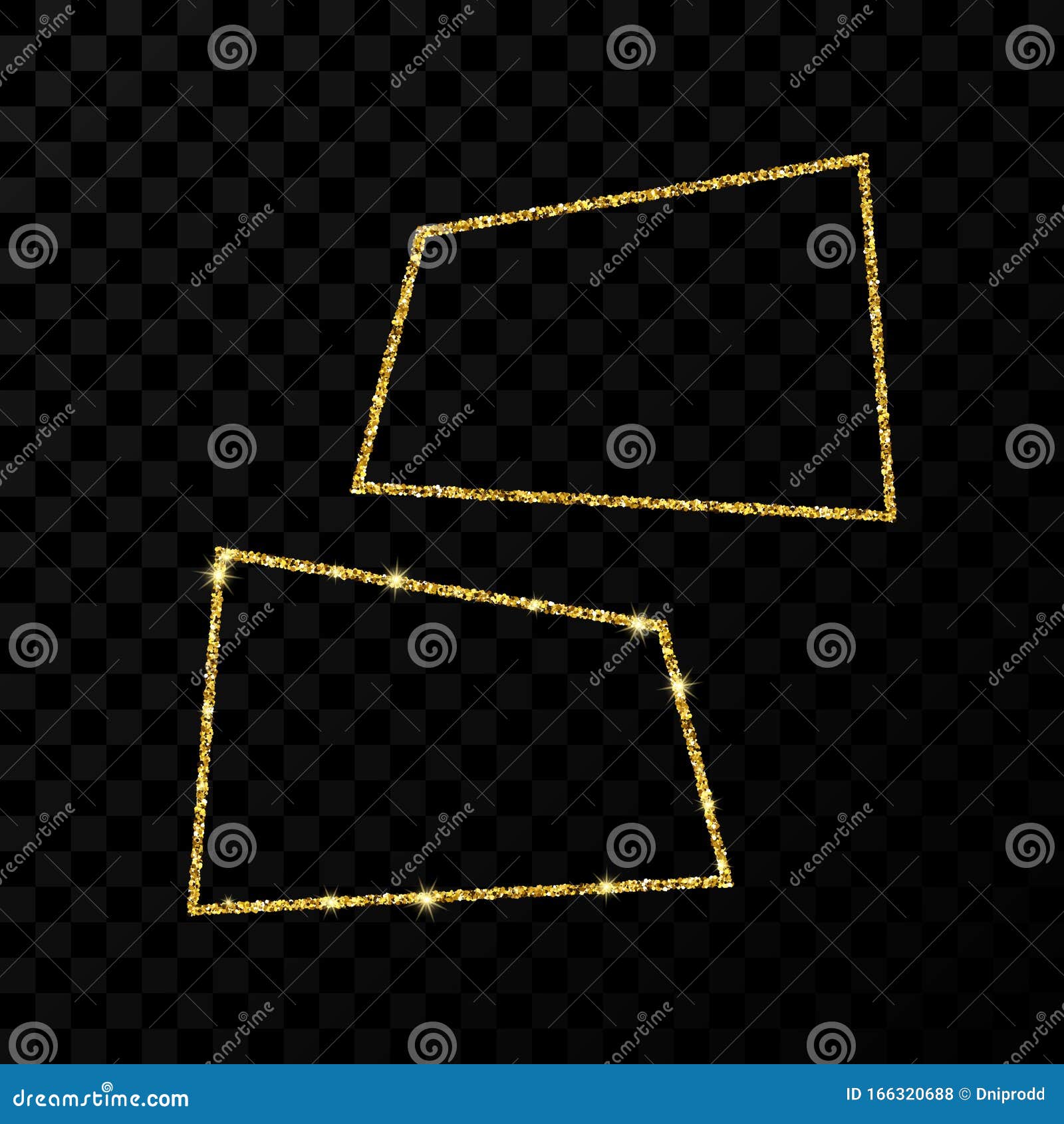 Two Modern Shiny Frames with Light Effects Stock Vector - Illustration ...