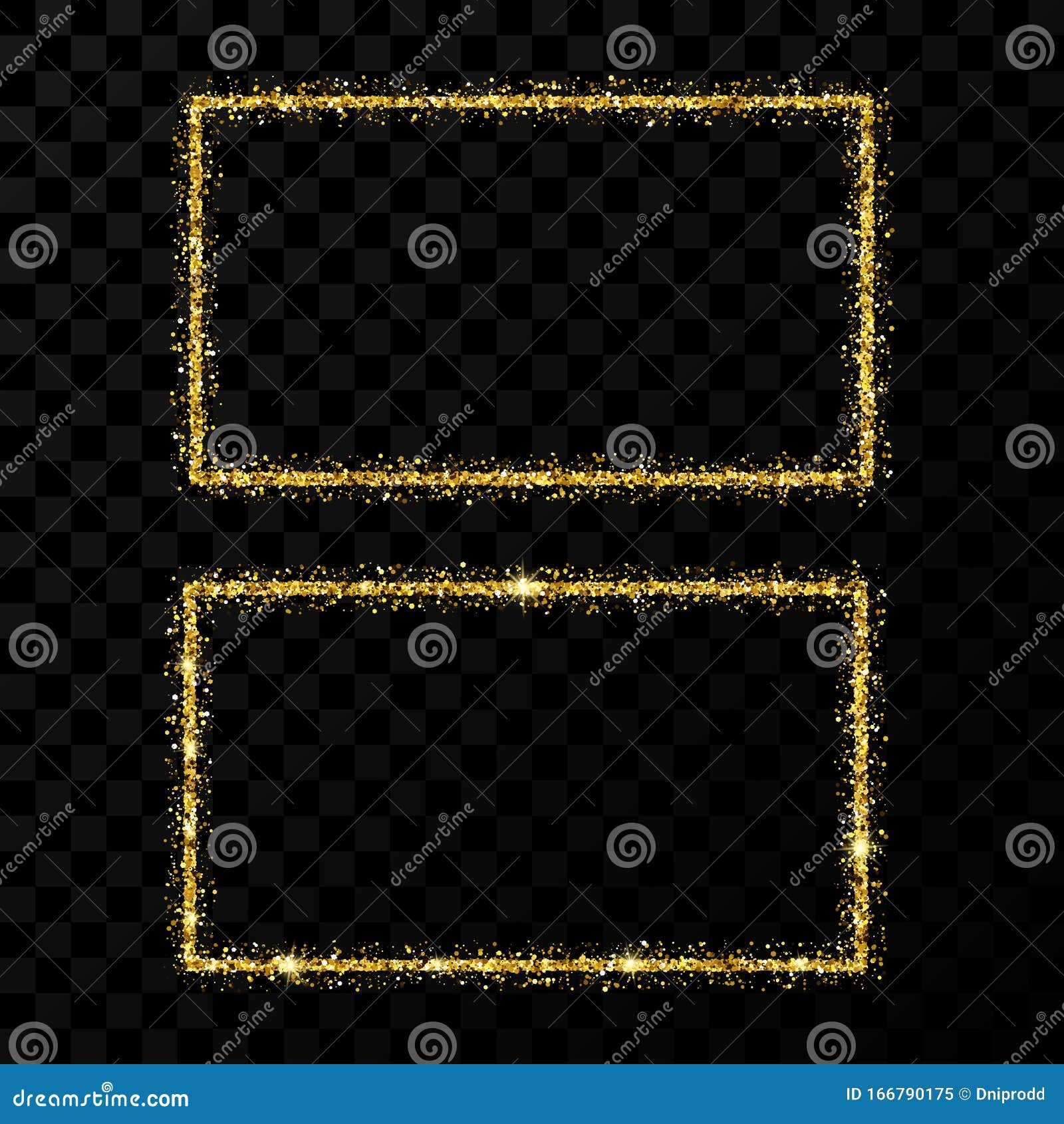 Two Modern Shiny Frames with Light Effects Stock Vector - Illustration ...