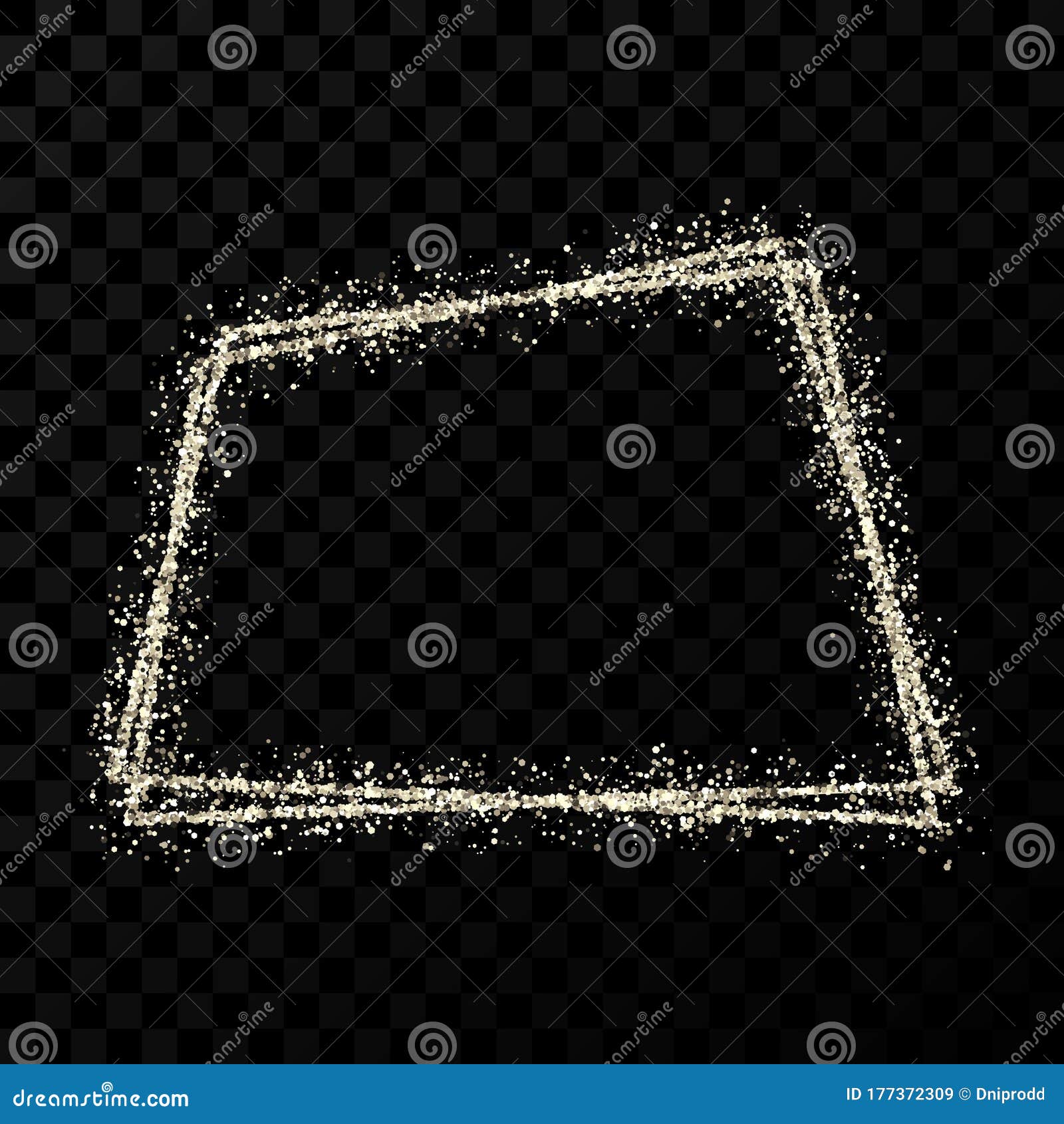 Silver Shiny Double Trapezoid Frame with Light Effects Stock Vector ...