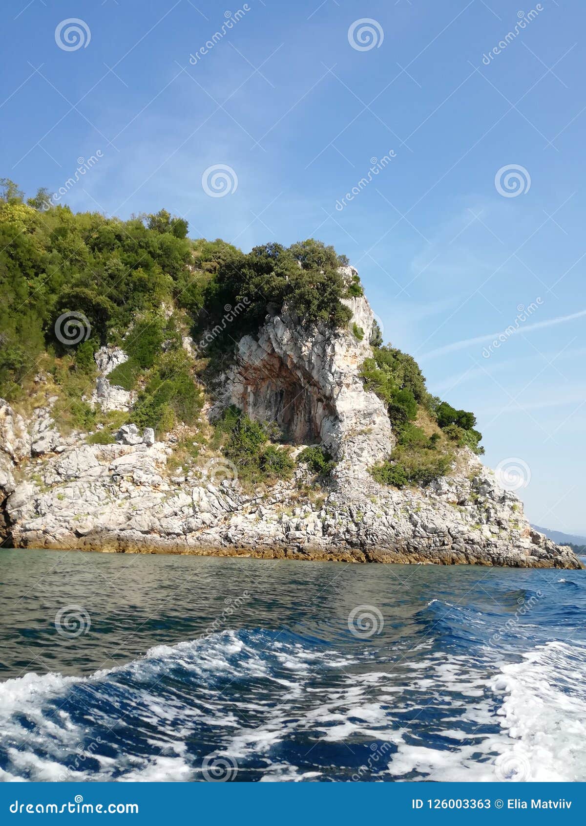Cliffs in Croatia. stock image. Image of travelling - 126003363
