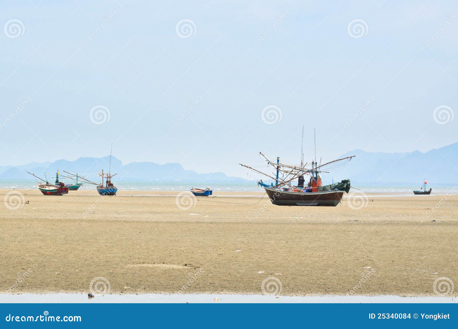 The ship aground. stock photo. Image of field, boat, nautical - 25340084