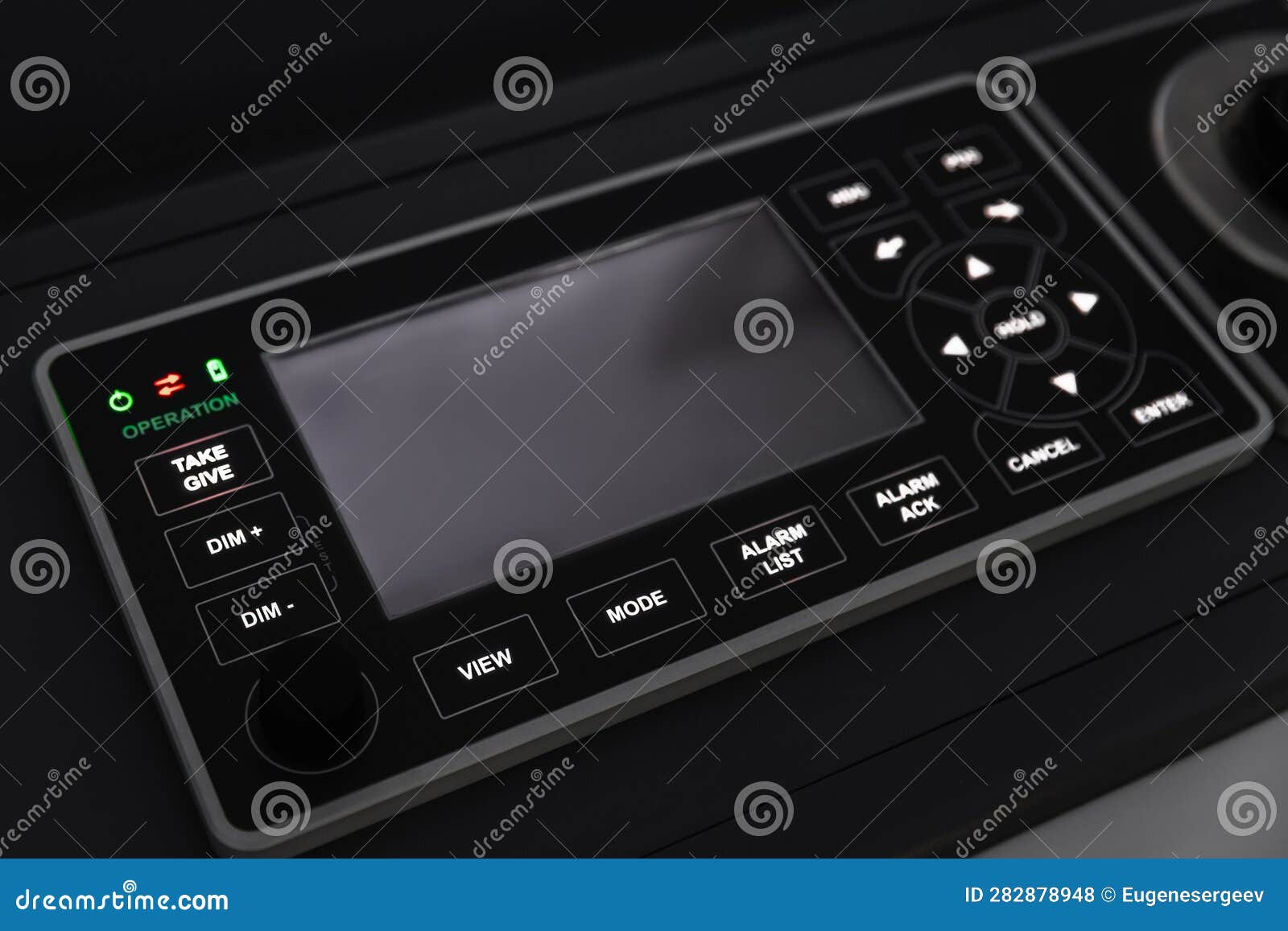 Ship Alarm Equipment with Touch Screen and Buttons Stock Photo - Image ...