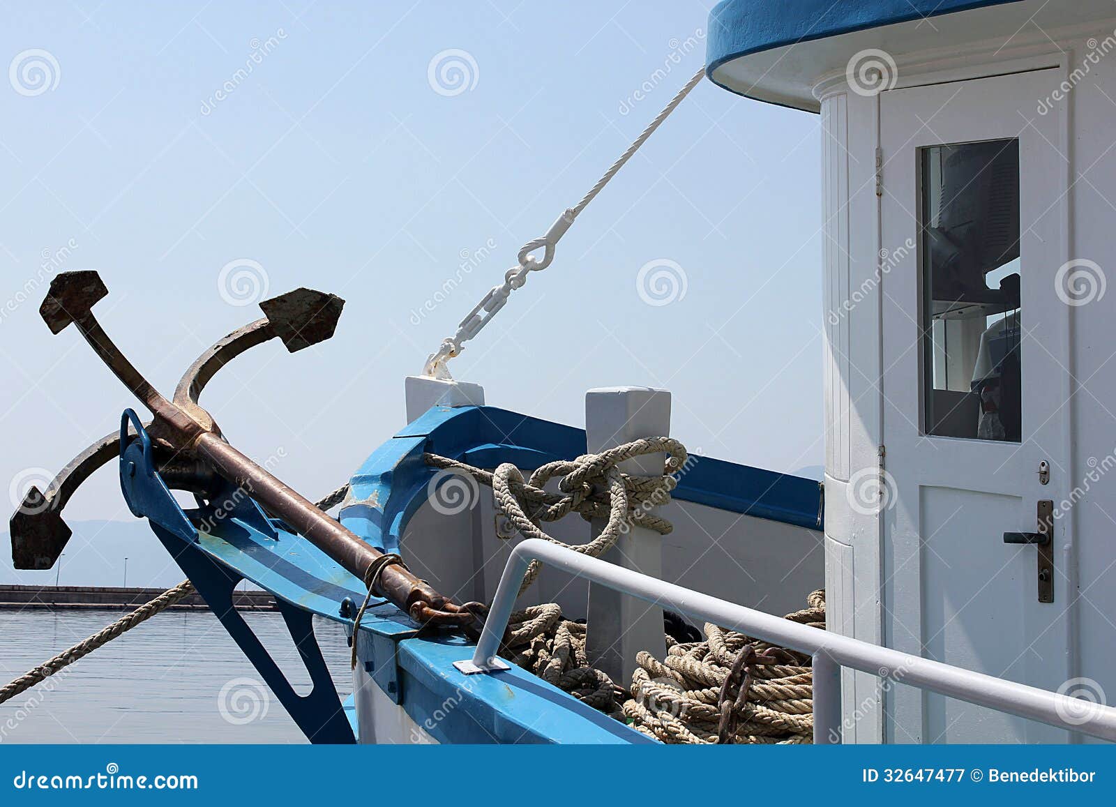 Ship and anchor stock image. Image of croatia, nautical - 32647477