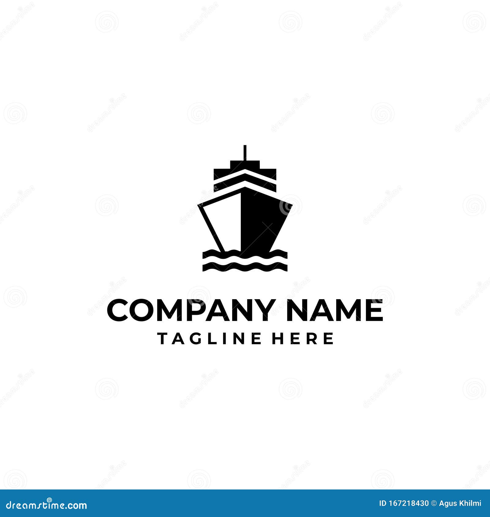 Ship logo design vector stock illustration. Illustration of insignia ...