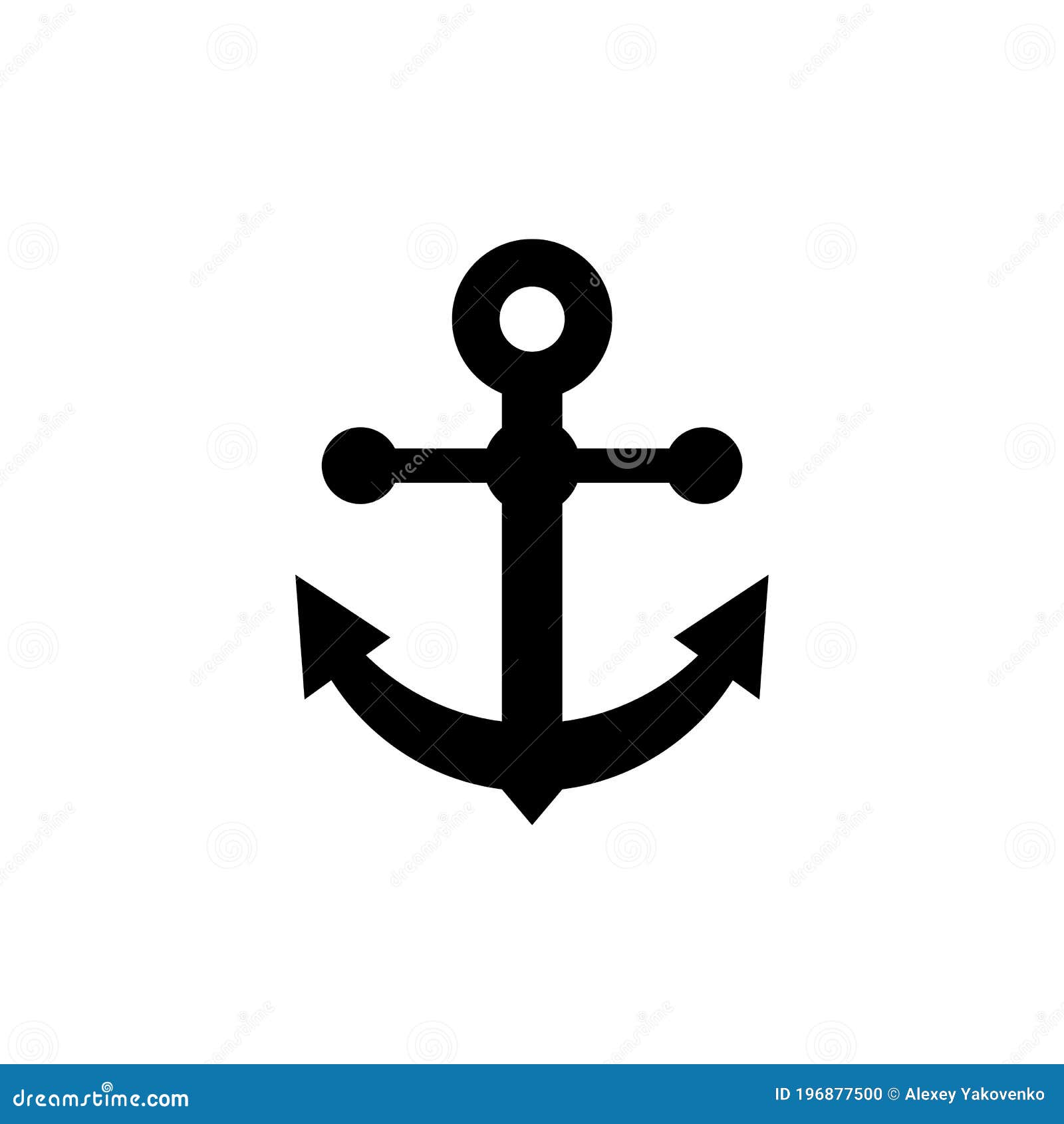 Anchor Black And White