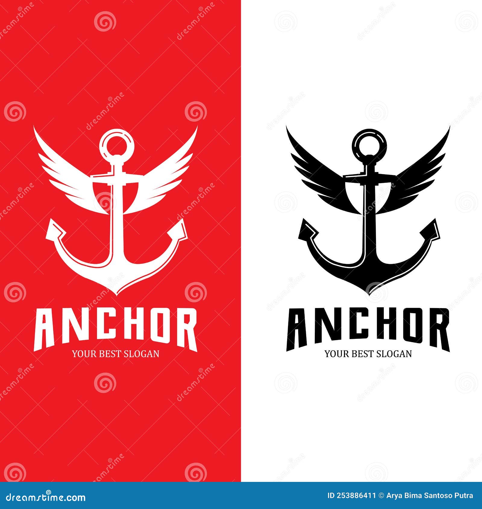 Ship Anchor Logo Icon Vector, Port, Retro Design Illustration Stock ...