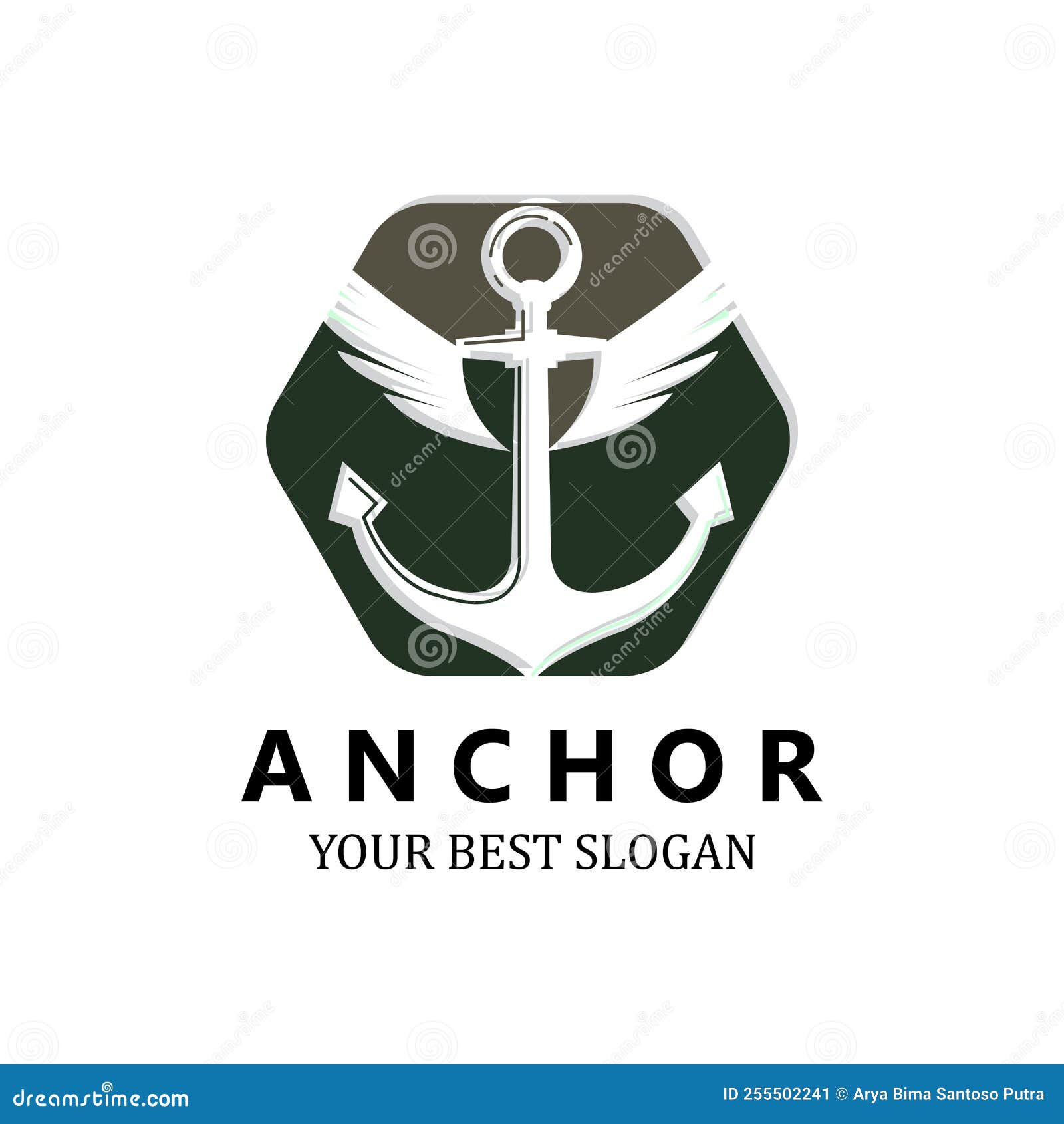 Ship Anchor Logo Icon Vector, Port, Retro Design Illustration Stock ...