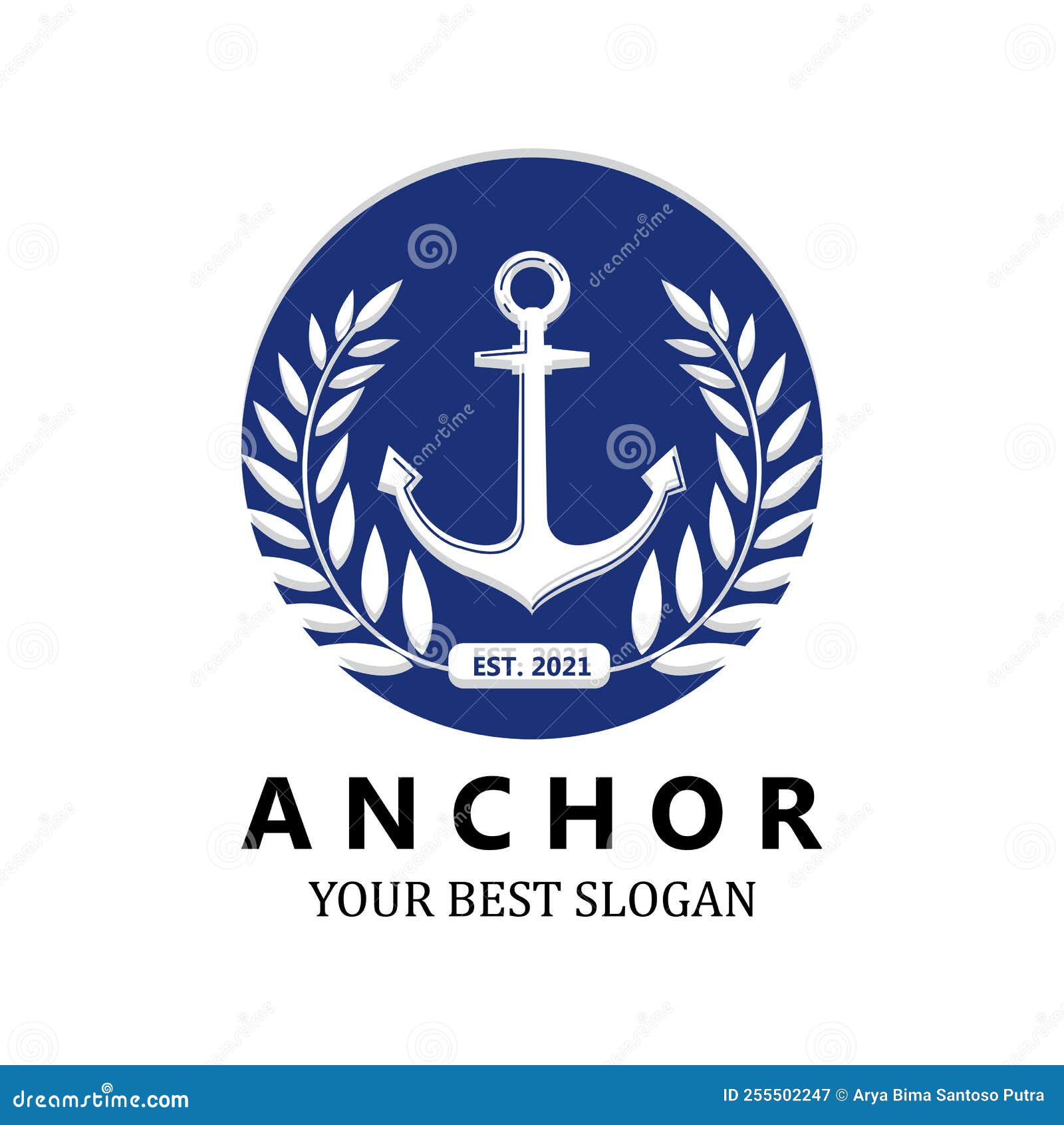 Ship Anchor Logo Icon Vector, Port, Retro Design Illustration Stock ...