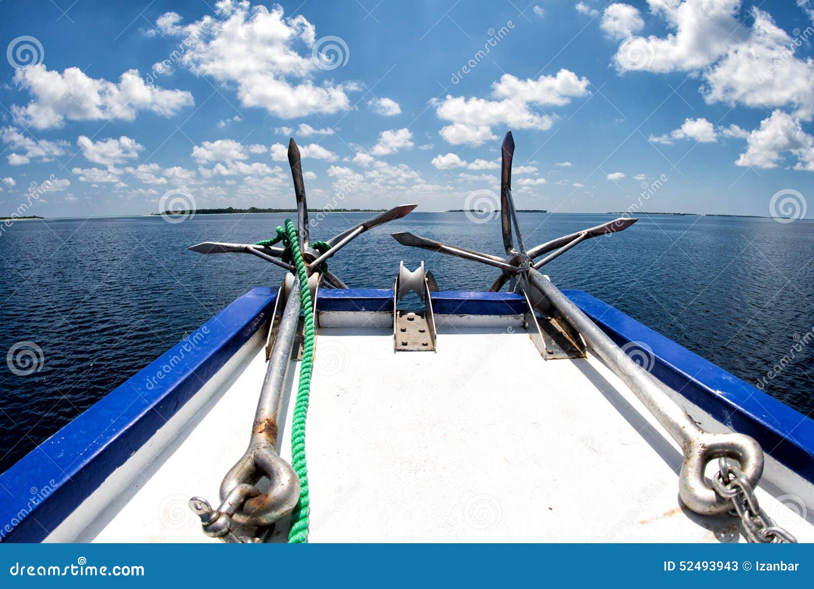 Ship anchor on ocean stock image. Image of maritime, nature - 52493943