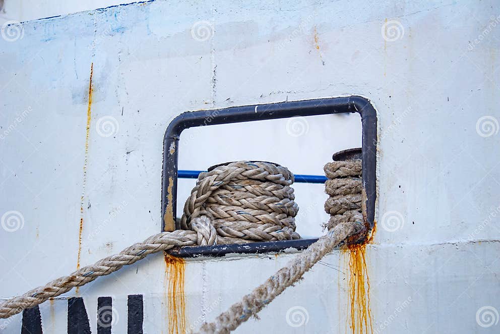 Ship anchor rope stock image. Image of drawing, painting - 248183621