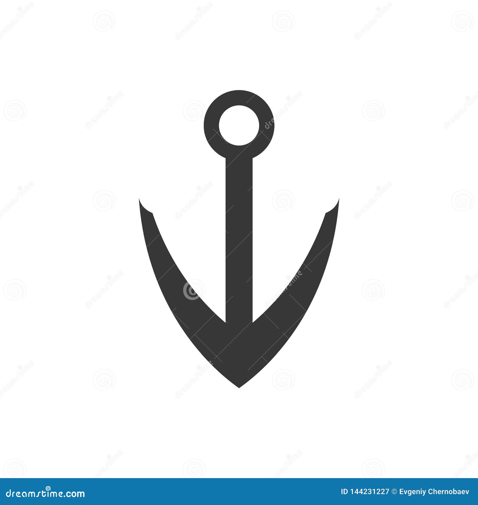 Ship Anchor Vector Icon. Grey Anchor Vector Eps10. Stock Vector ...